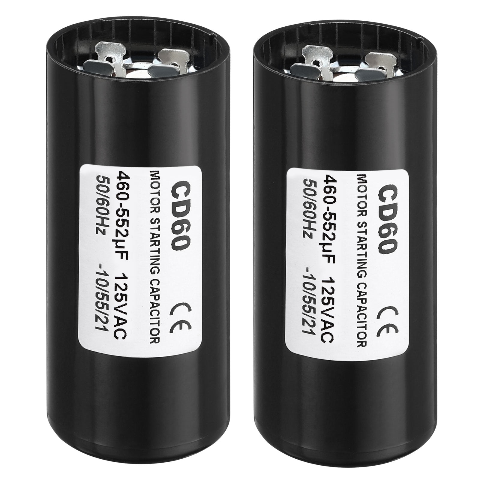 Uxcell Motor Start Capacitor 460-552uF/Mfd 125V 50/60Hz CD60 Run ...