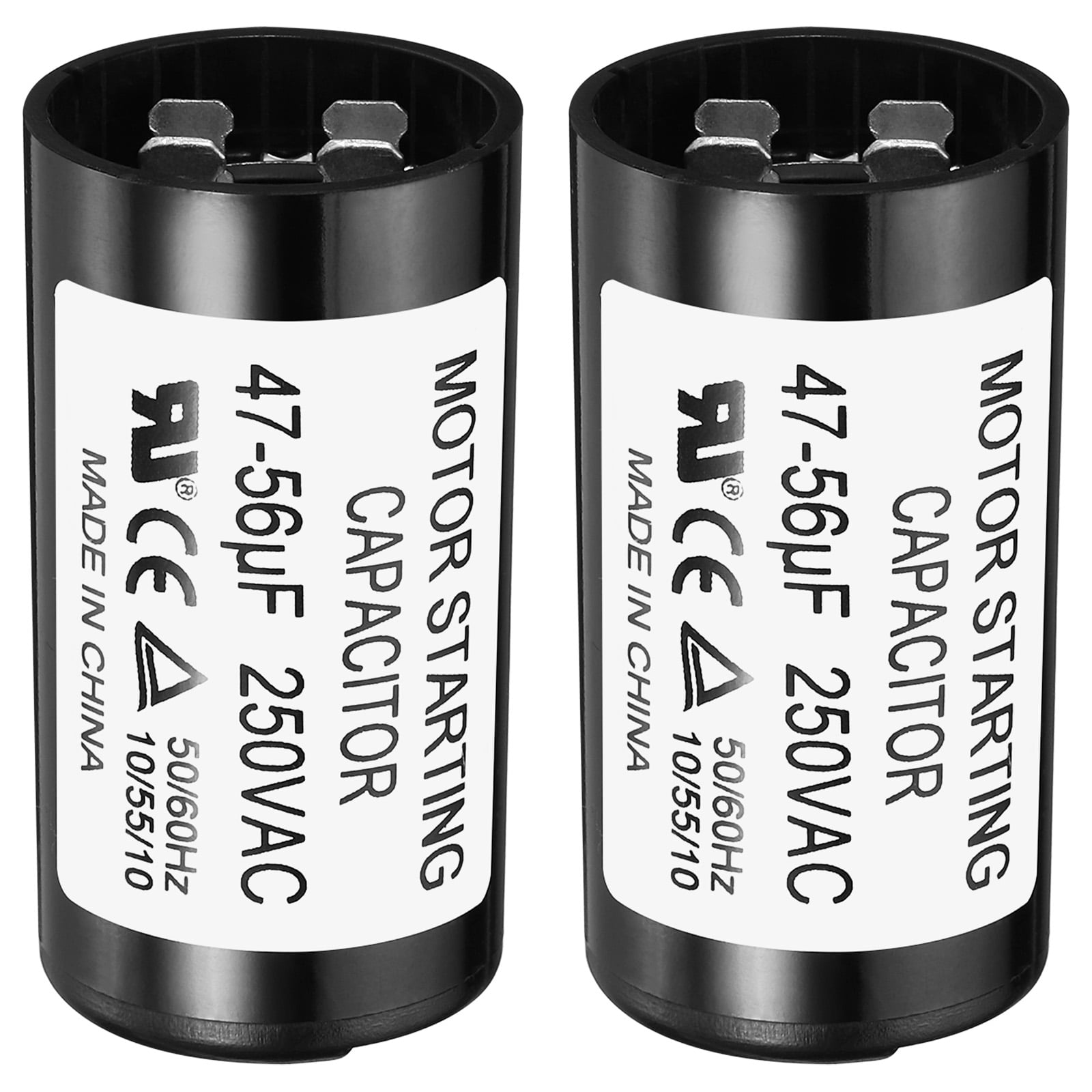 Uxcell Motor Start Capacitor 47-56uF/Mfd 250V 50/60Hz CD60 Run ...