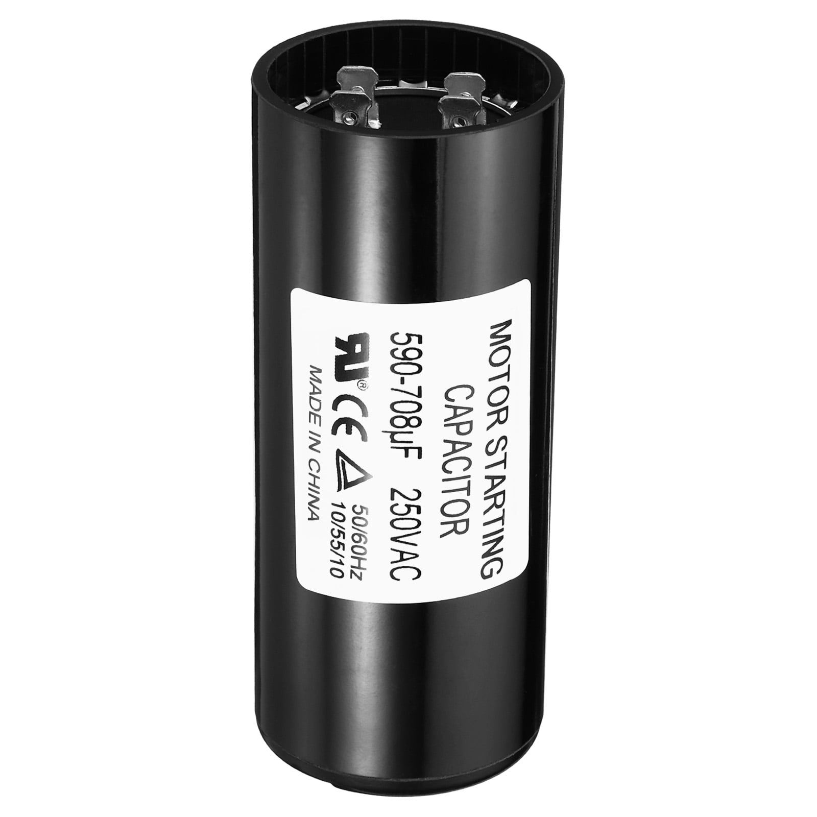 Uxcell Motor Start Capacitor 590-708uF/Mfd 250V 50/60Hz CD60 Run ...
