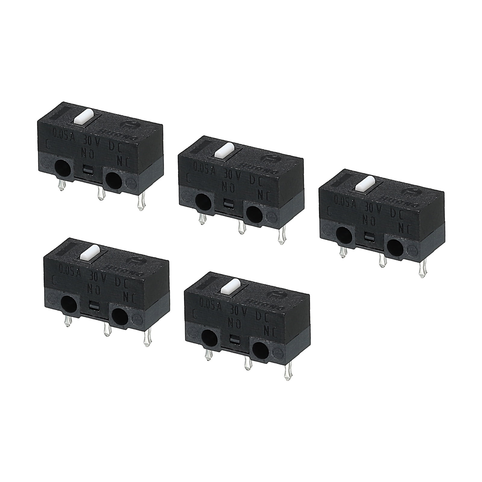 Uxcell Mouse Micro Switch 0.74N 500W Time 3 Pins White Toggle Shaft ...
