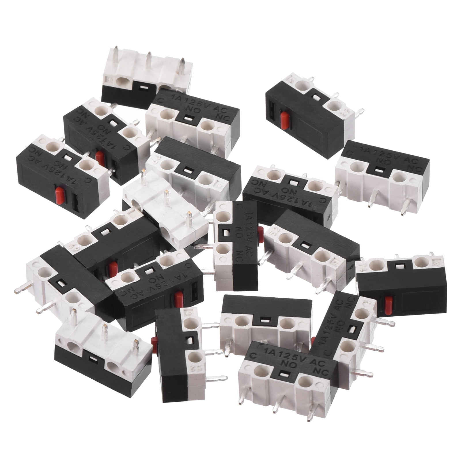 Uxcell Mouse Micro Switch 125V 1A 50W Time 3 Pins Micro Switches Repair Replacement for Gaming ...