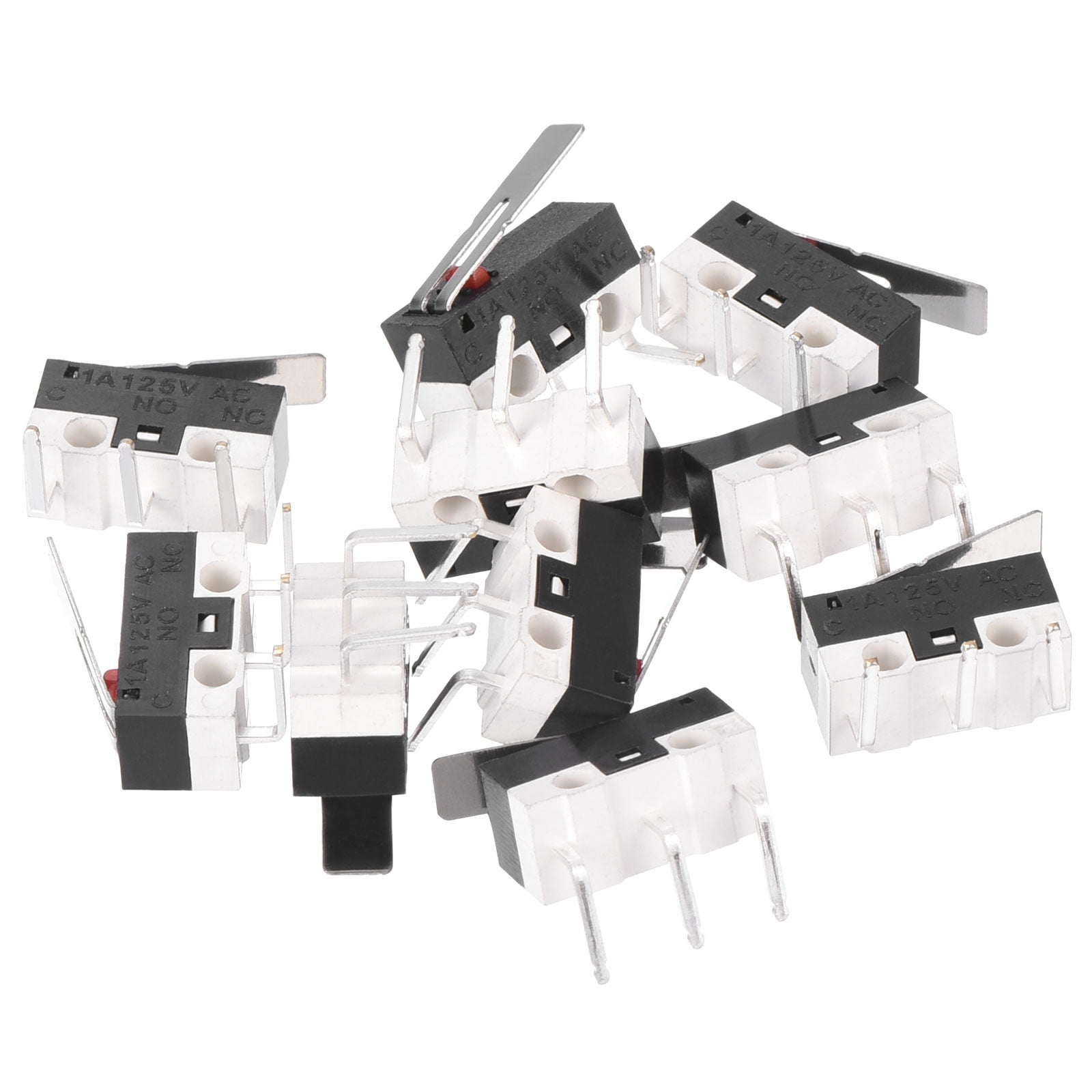 Uxcell Mouse Micro Switch with Handle 125V 1A 50W Time Right 3P Micro ...