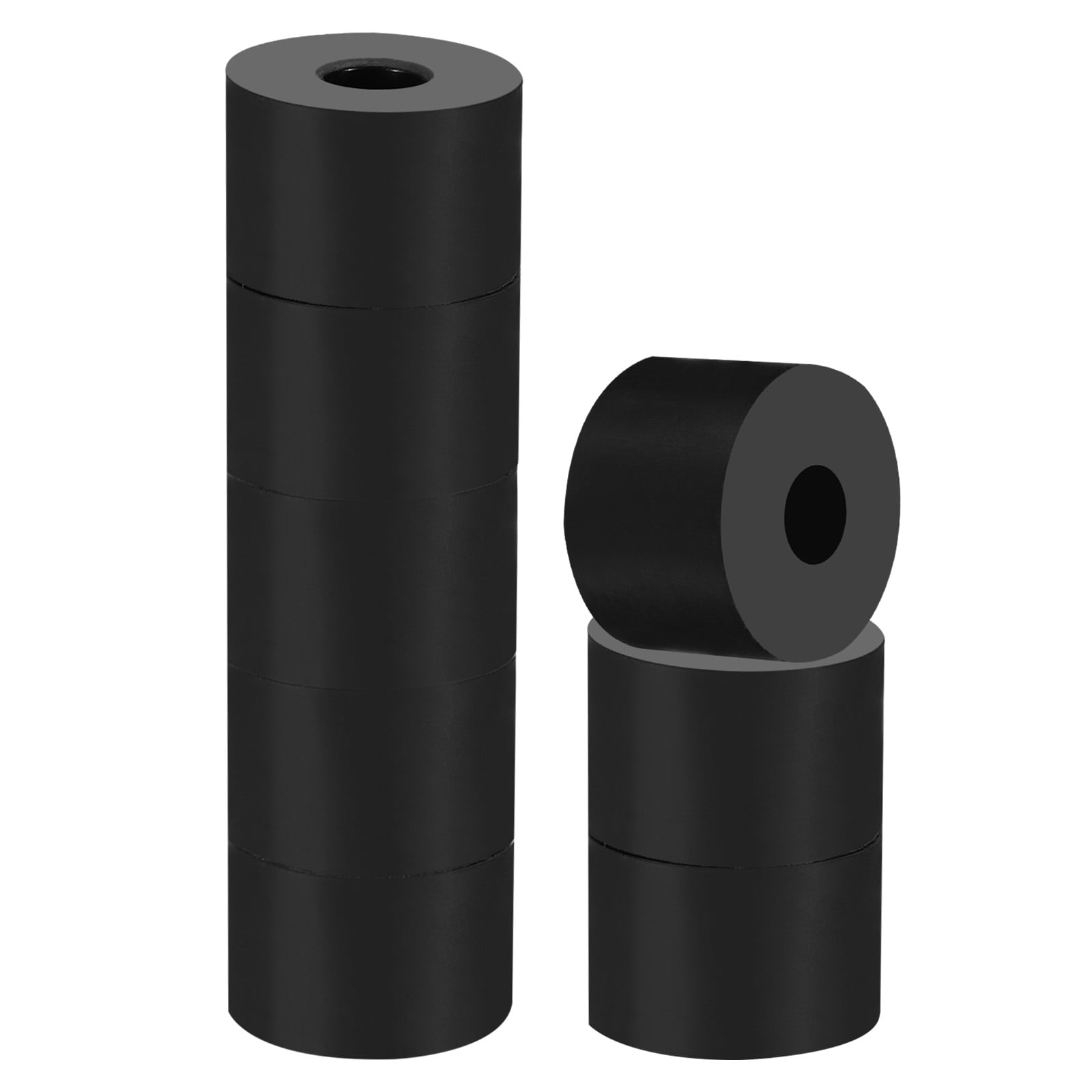 Uxcell Multi Purpose Rubber Spacer, 1.2" OD x 25/64" ID x 0.8 ...