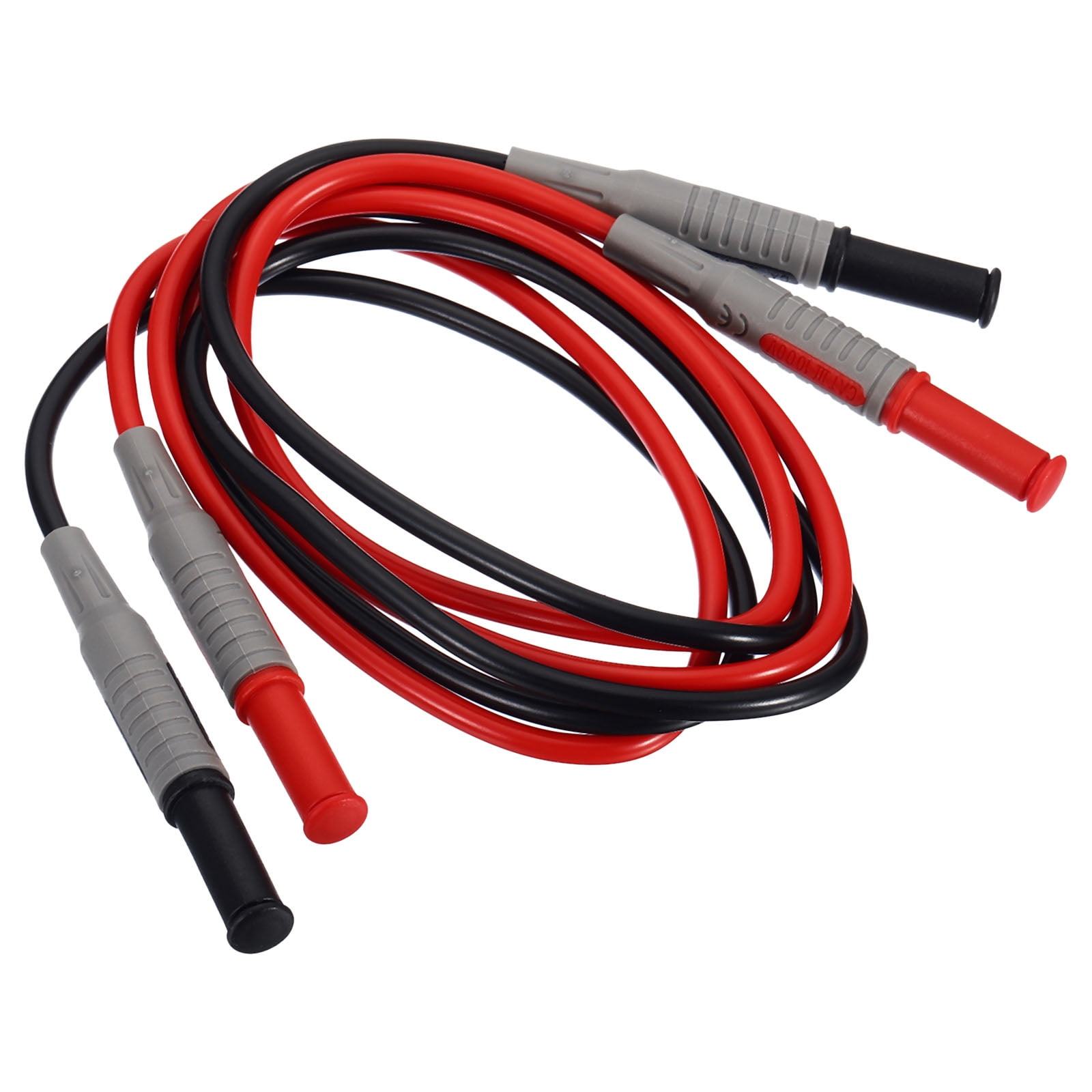 Uxcell Multimeter Test Lead, 1000V/15A 4mm Banana Plug Male to Male ...