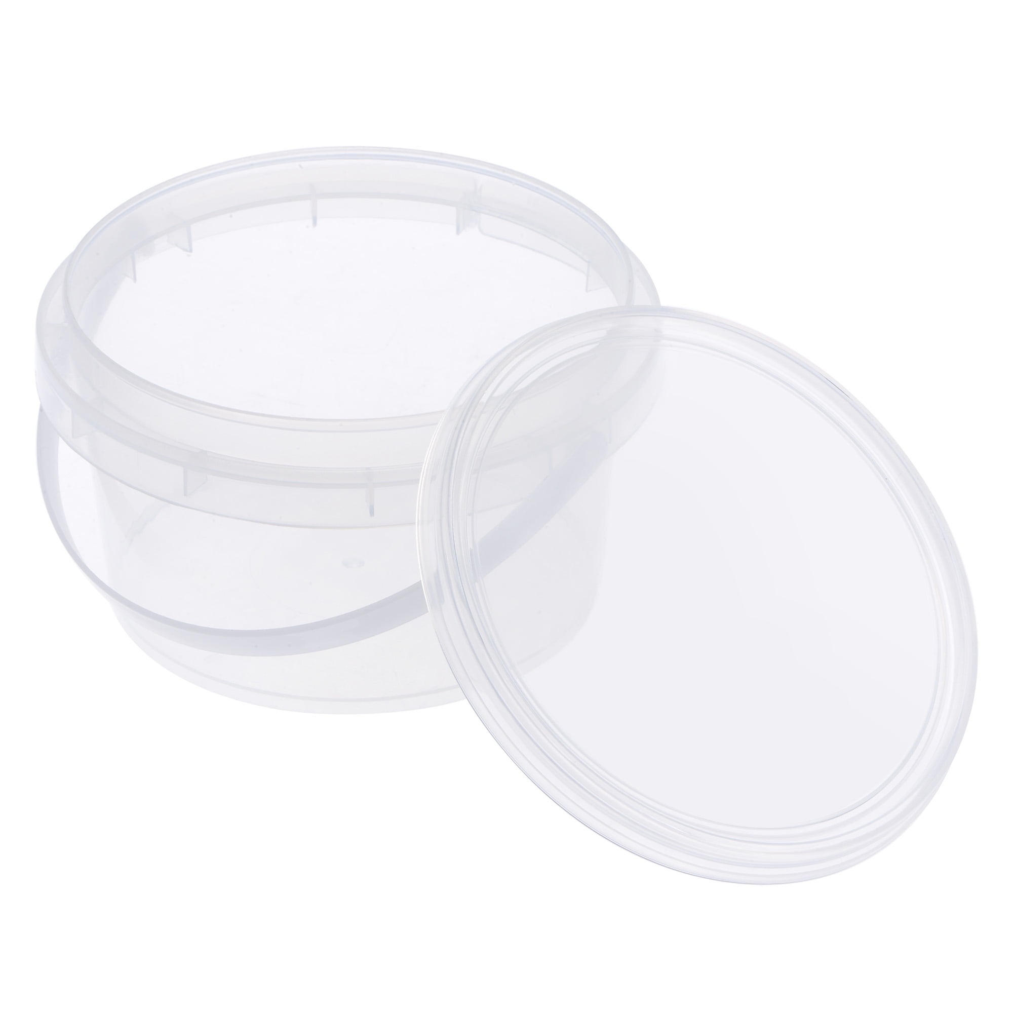 Uxcell Multipurpose Container 0.09 -Gallon / 350ml Clear Plastic Paint ...