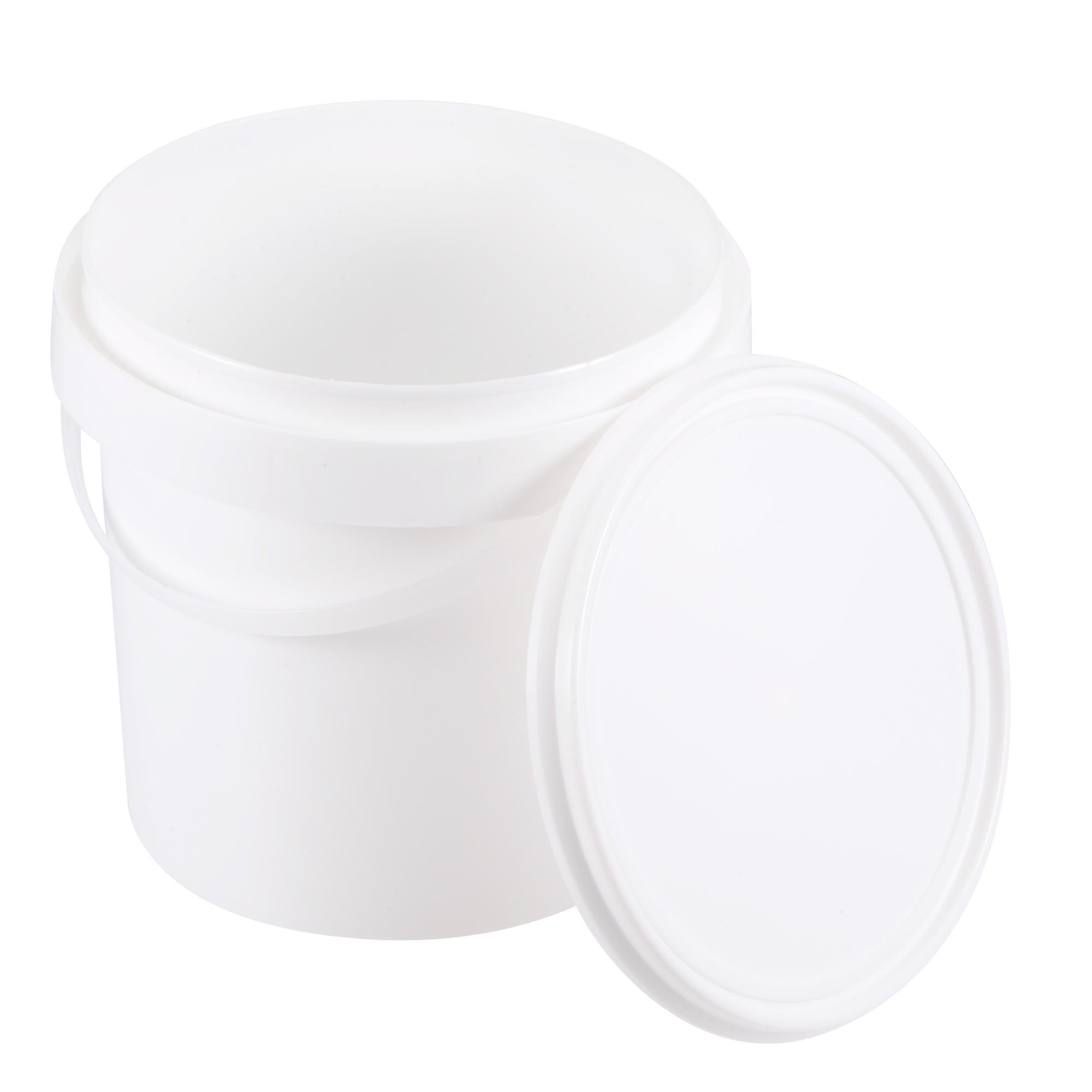 Uxcell Multipurpose Container 0.26 -Gallon / 1000ml White Plastic Paint ...
