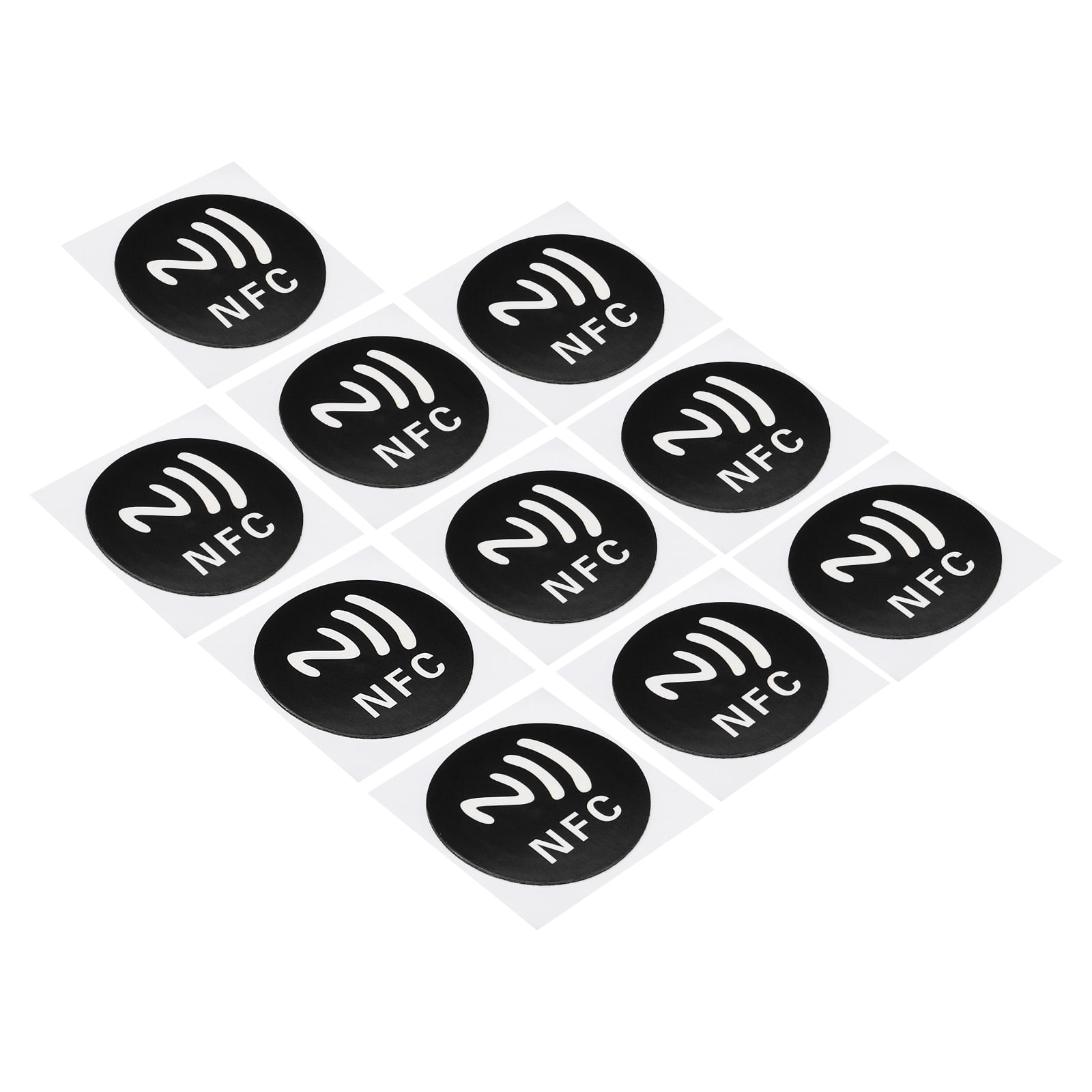 Uxcell NFC Sticker NFC213 Tag Sticker 144 Bytes Memory Blank Round NFC ...