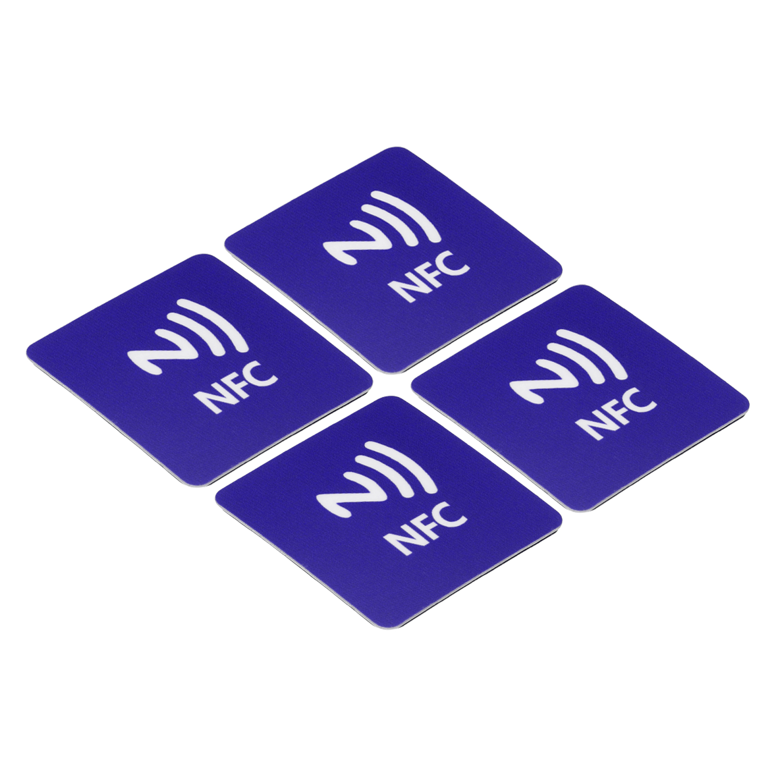 Uxcell NFC Stickers NFC216 Tag Sticker 888 Bytes Square NFC Tags Blue 4 ...