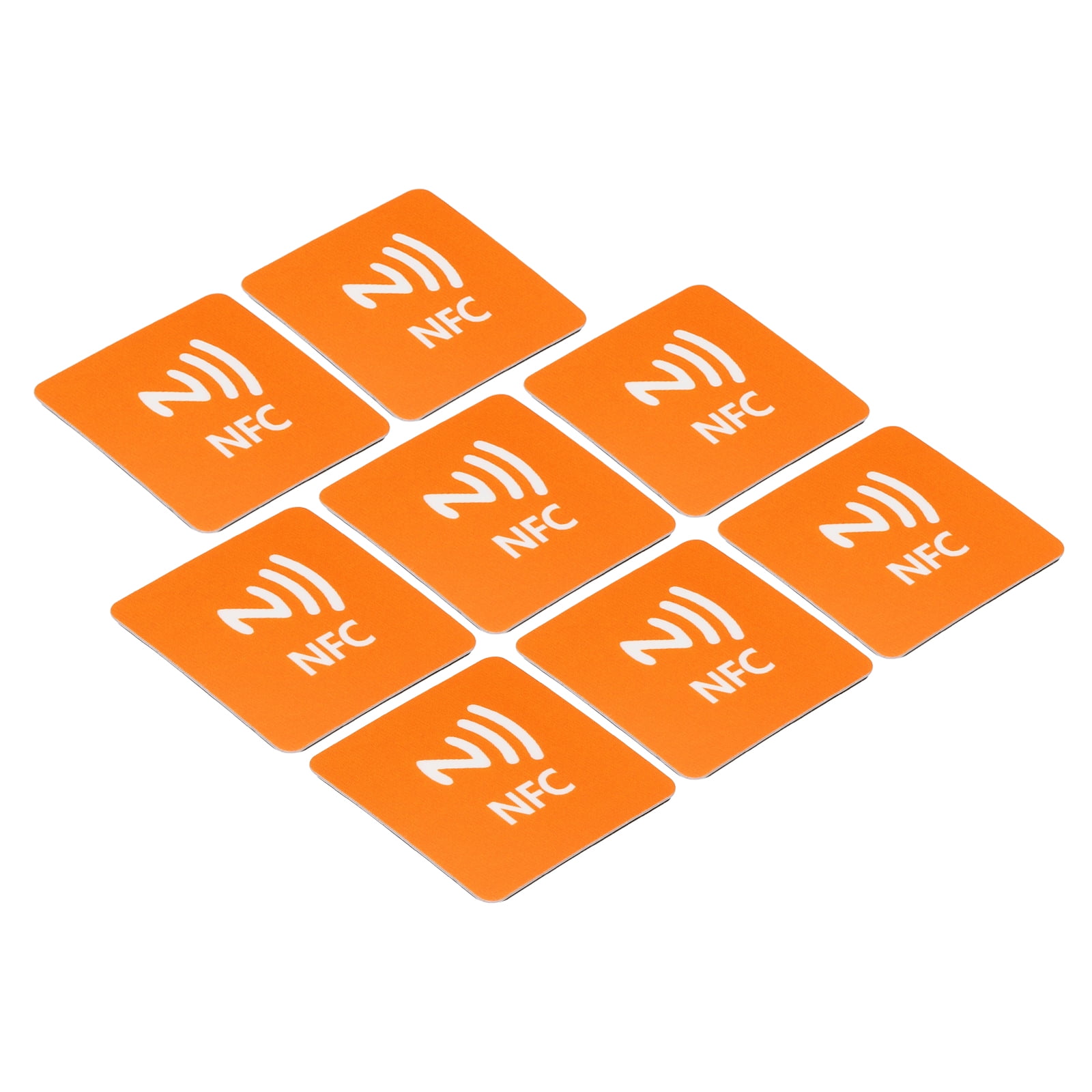Uxcell NFC Stickers NFC216 Tag Sticker 888 Bytes Square NFC Tags Orange ...