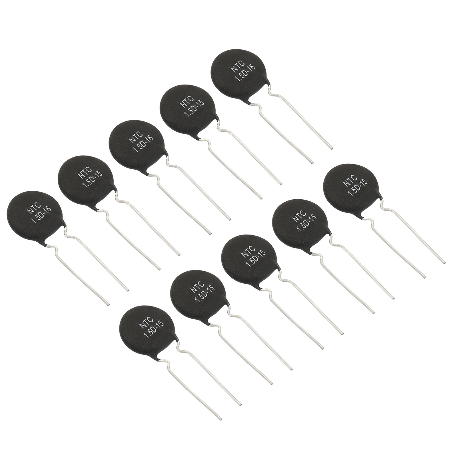 Uxcell NTC Thermistors Resistors, 10Pcs 1.5 Ohm NTC 1.5 D-15 High ...