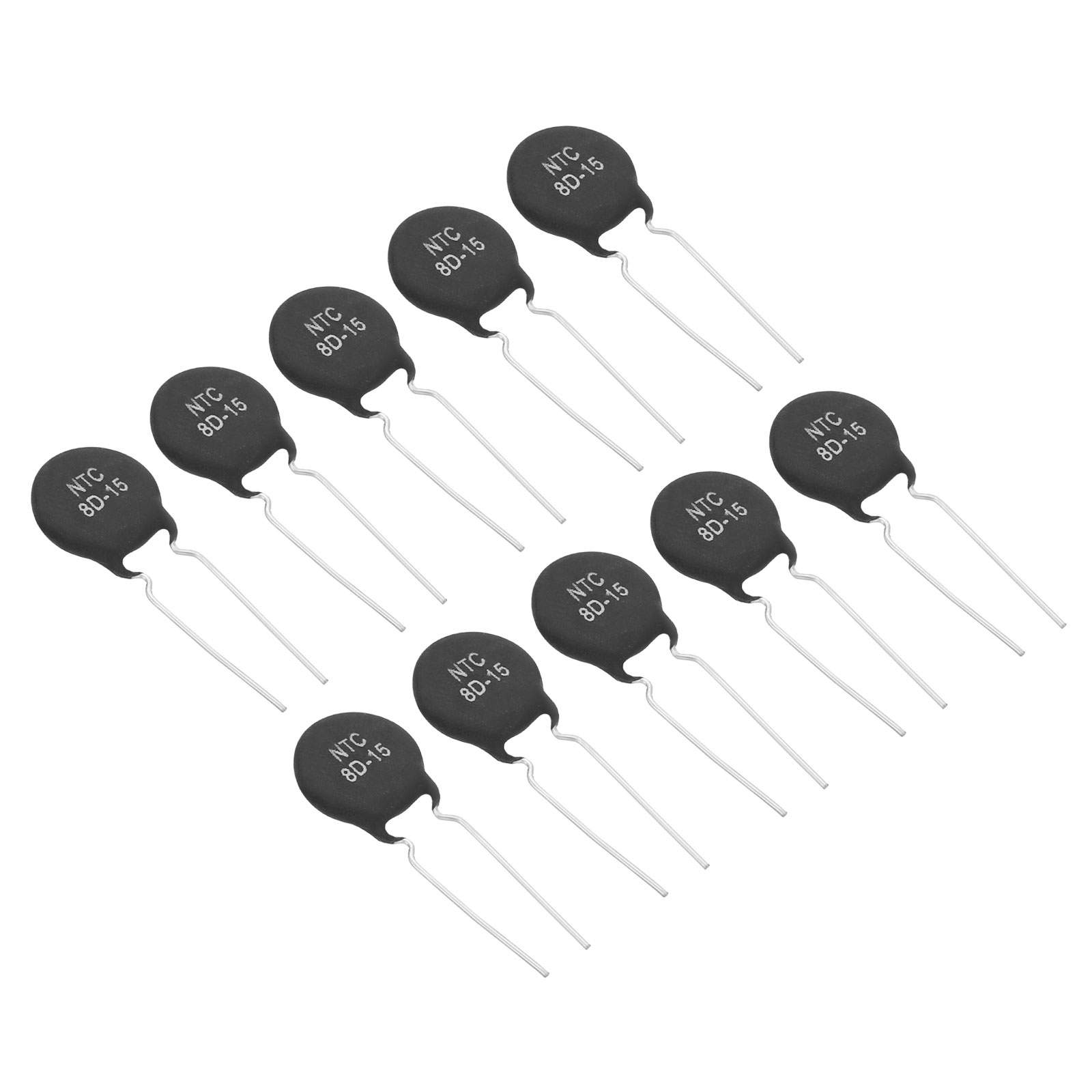 Uxcell NTC Thermistors Resistors, 10Pcs 8 Ohm NTC 8 D-15 High ...