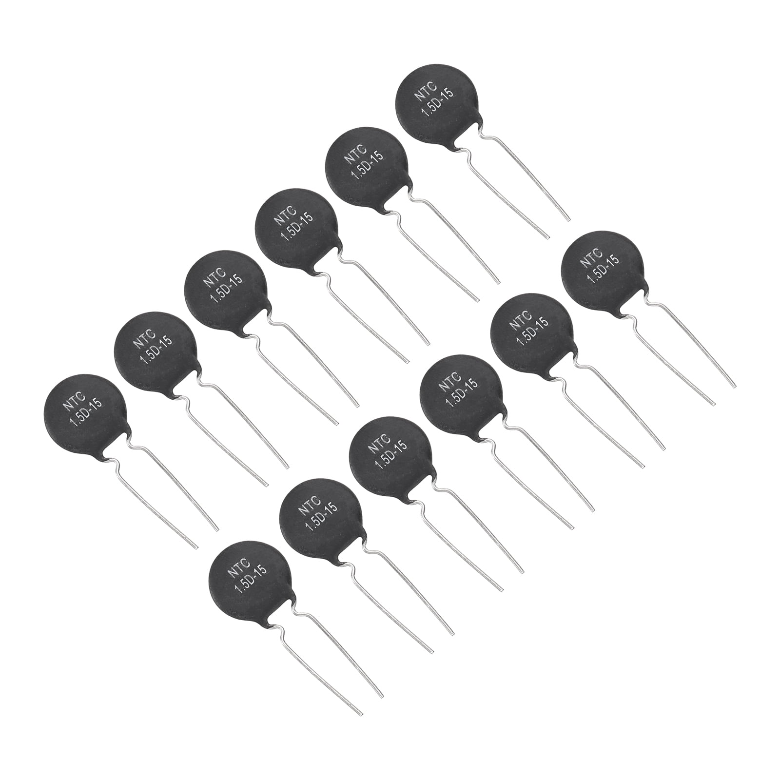 Uxcell NTC Thermistors Resistors, 12Pcs 1.5 Ohm NTC1.5D-15 High ...