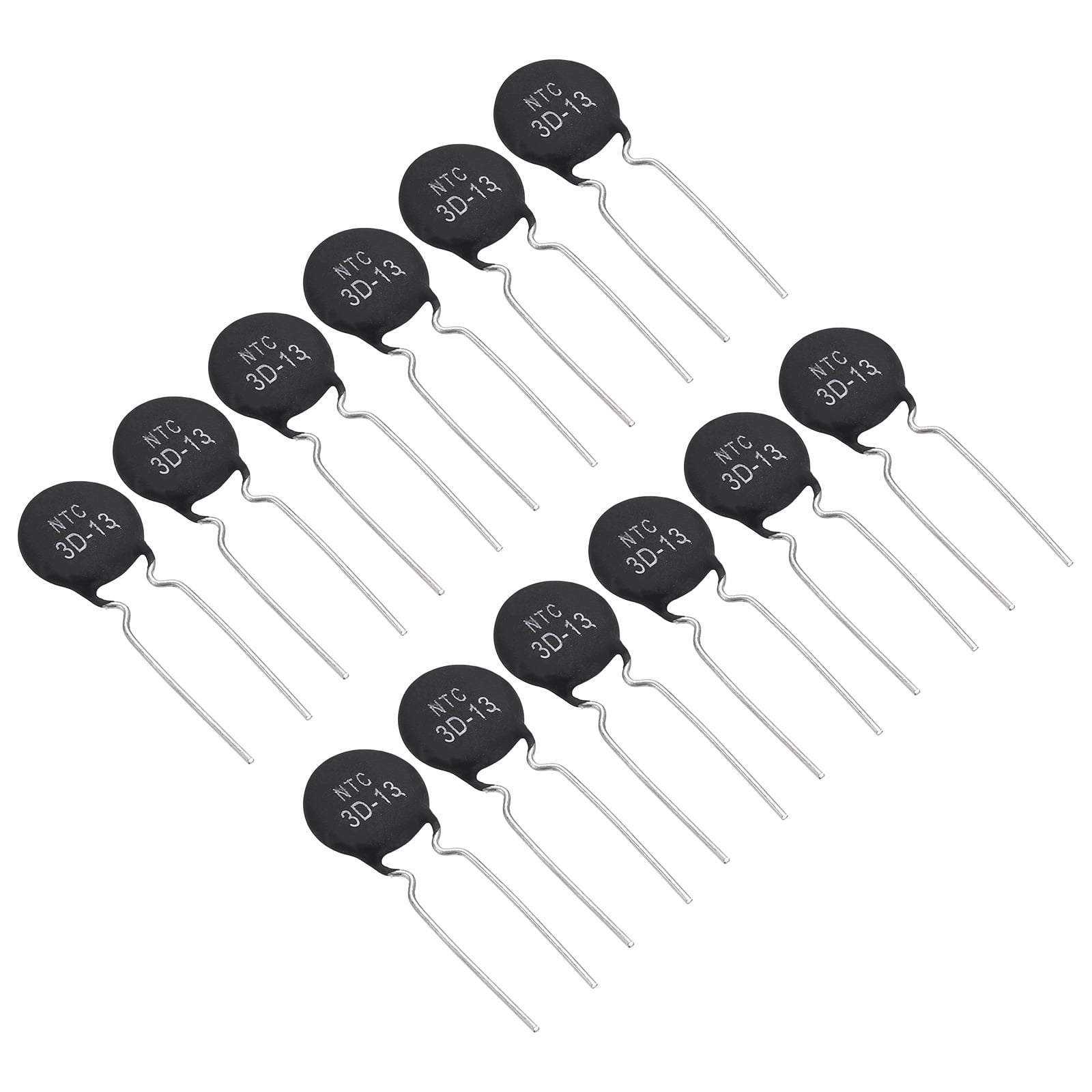 Uxcell NTC Thermistors Resistors, 12Pcs 3 Ohm NTC3D-13 High Sensitivity ...