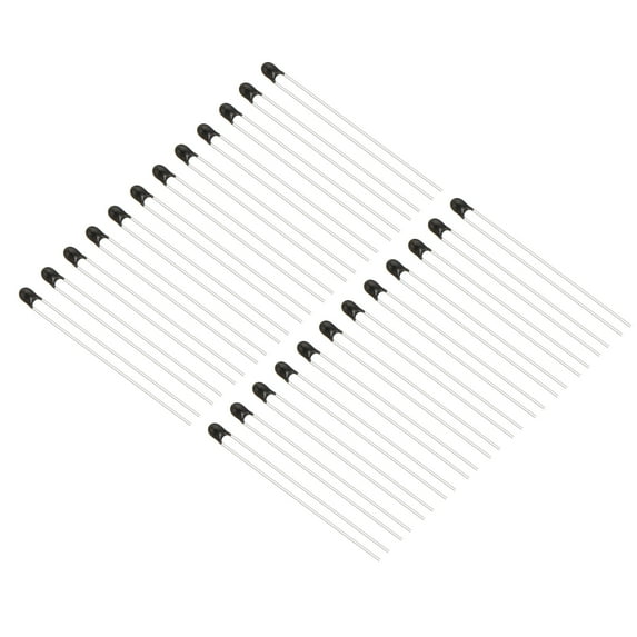 Uxcell NTC Thermistors Resistors, 24Pcs 10K Ohm MF52-103 1% Accuracy ...