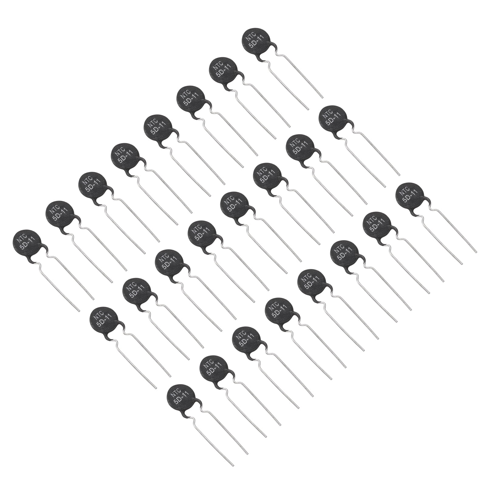 Uxcell NTC Thermistors Resistors, 24Pcs 5 Ohm NTC5D-11 High Sensitivity ...