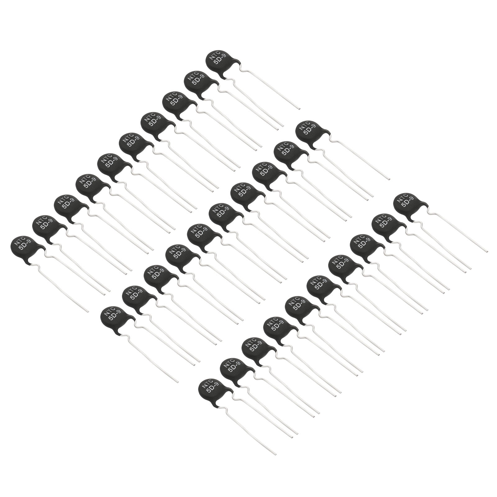 Uxcell NTC Thermistors Resistors, 30Pcs 5 Ohm NTC 5 D-9 High ...