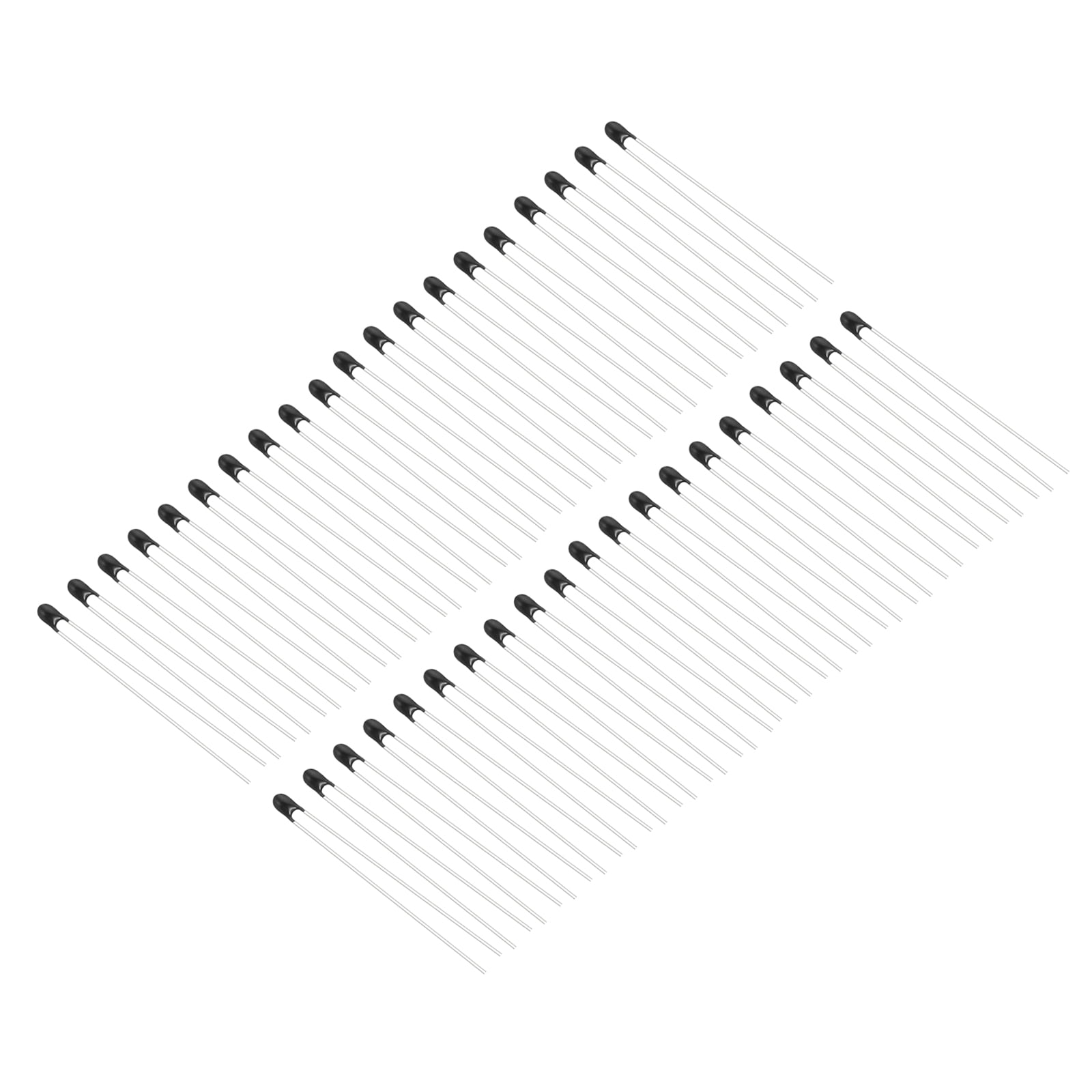Uxcell NTC Thermistors Resistors, 50Pcs 100K Ohm MF52A-104 1% Accuracy ...