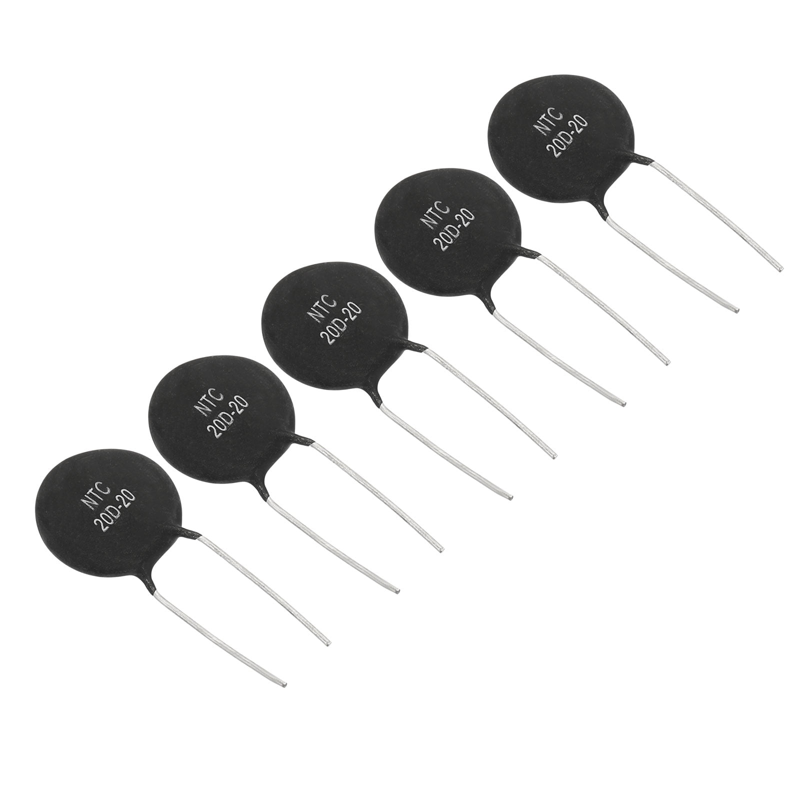 Uxcell NTC Thermistors Resistors, 5Pcs 20 Ohm NTC 20 D-20 High ...