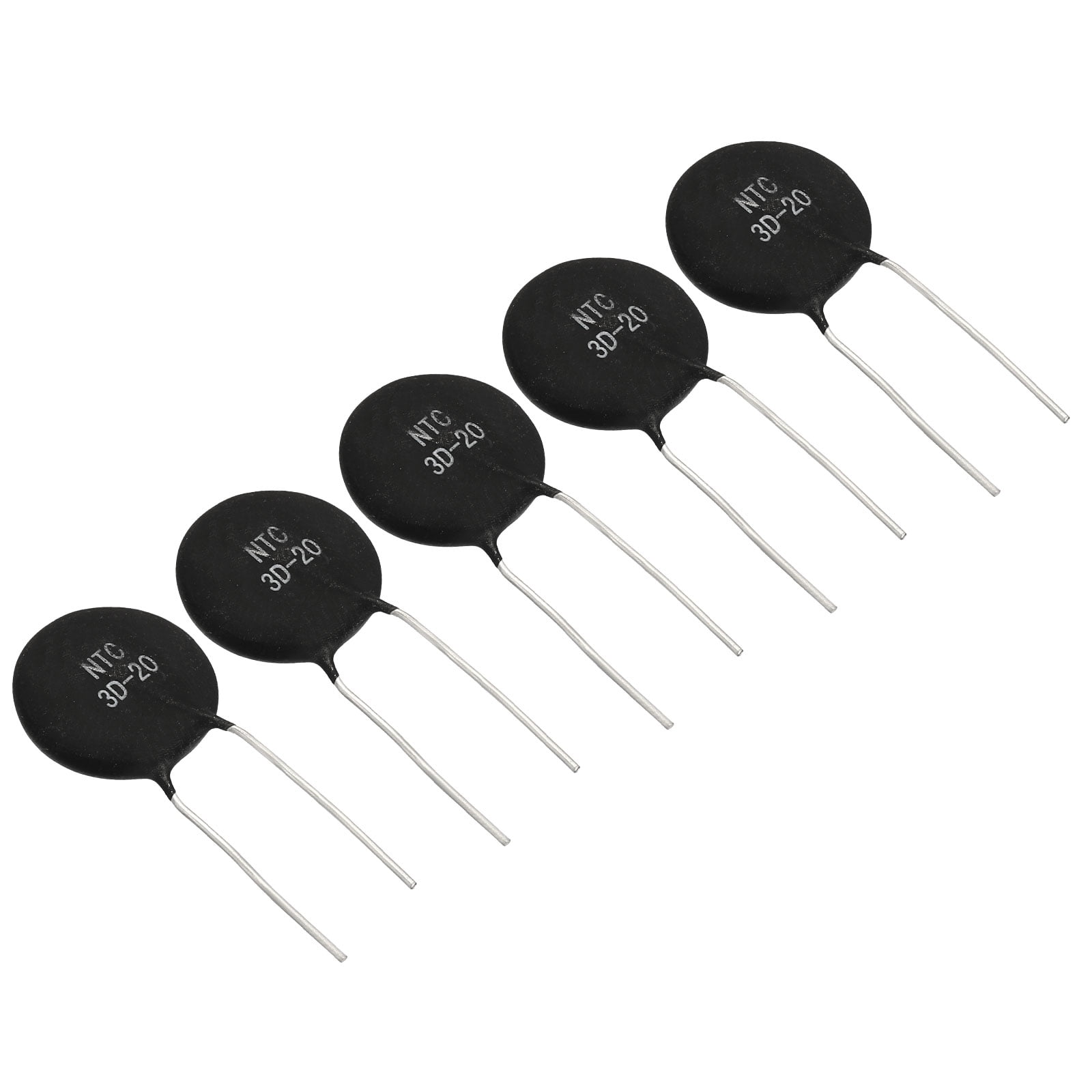 Uxcell NTC Thermistors Resistors, 5Pcs 3 Ohm NTC 3 D-20 High ...