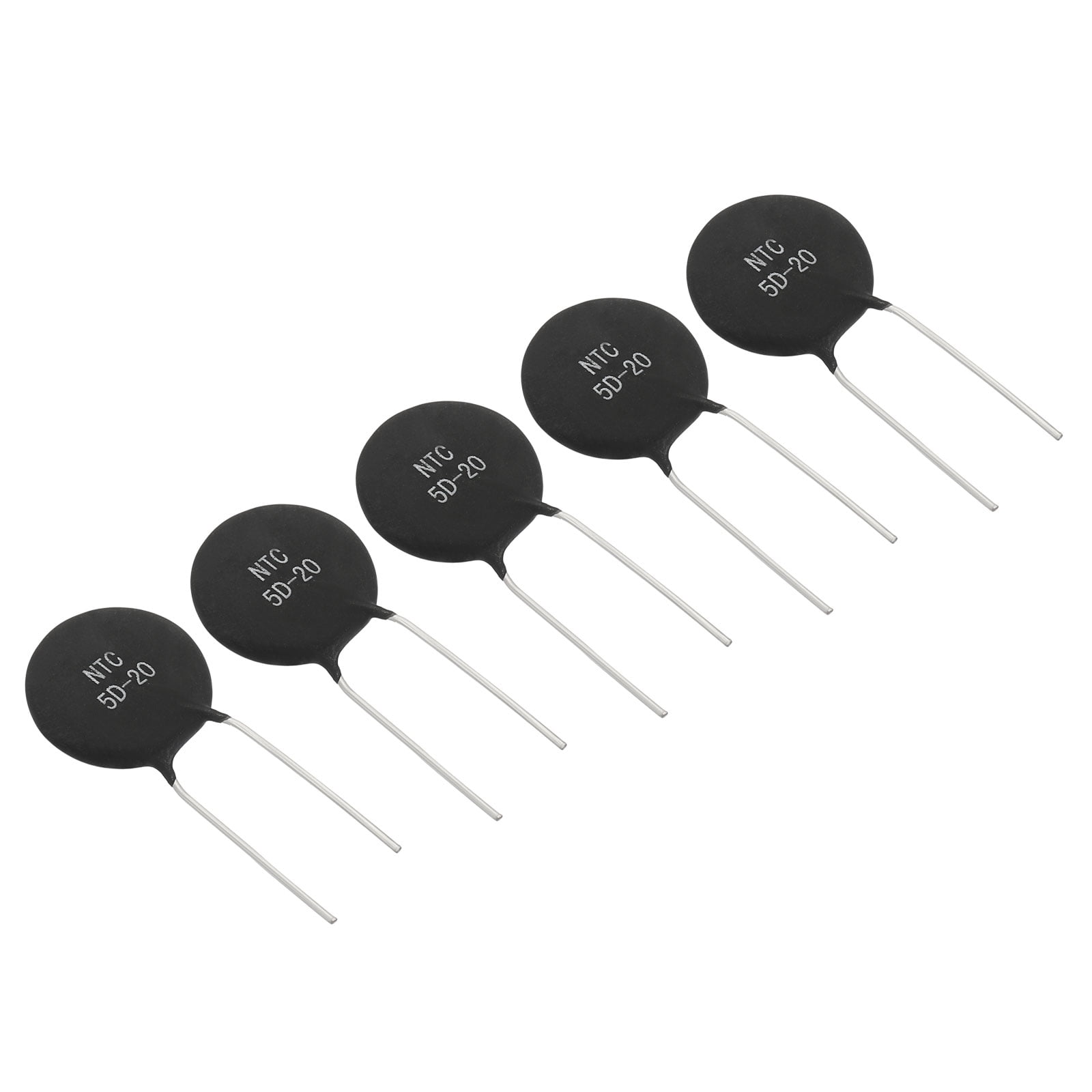 Uxcell NTC Thermistors Resistors, 5Pcs 5 Ohm NTC 5 D-20 High ...