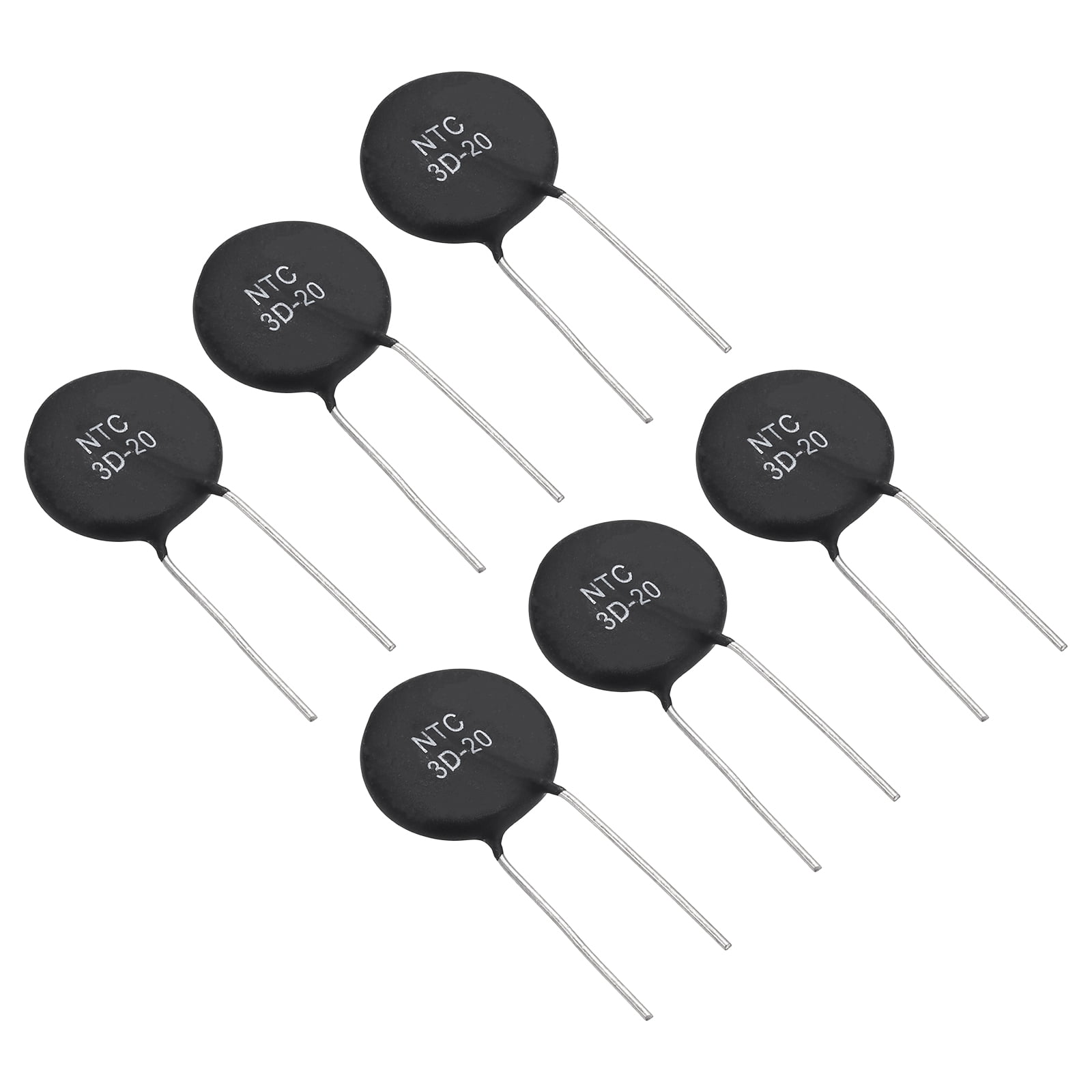 Uxcell NTC Thermistors Resistors, 6Pcs 3 Ohm NTC3D-20 High Sensitivity ...