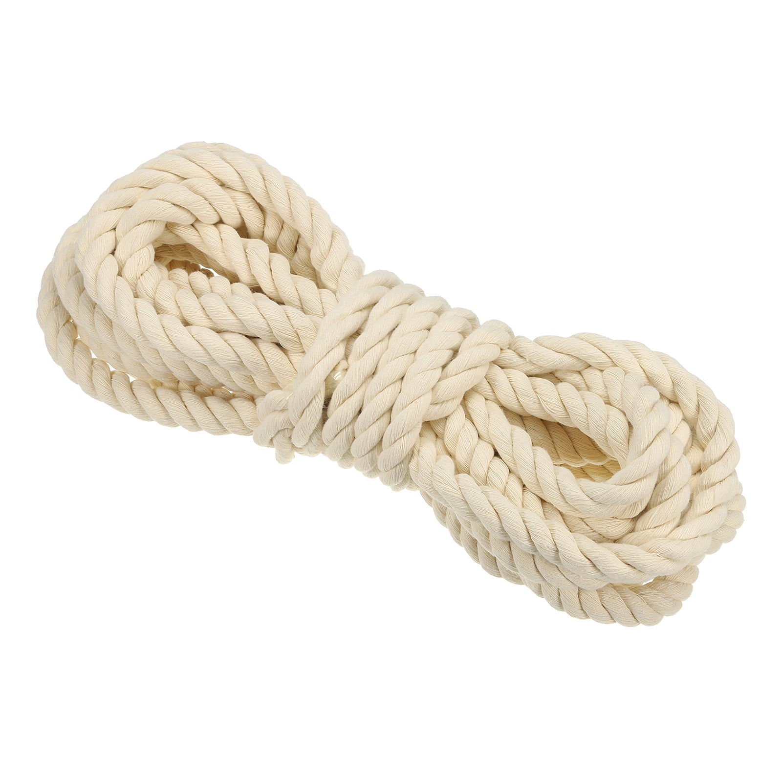 Uxcell Natural Cotton Craft Rope 30ft, All-Purpose Braided Cord String ...