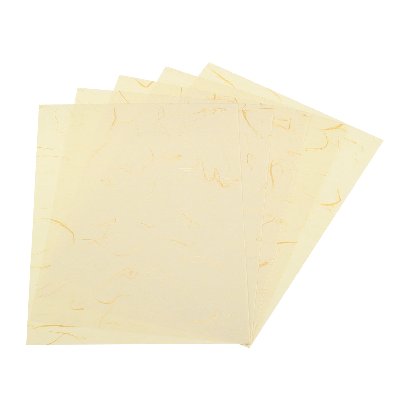 Uxcell Natural Fiber Mulberry Paper Sheets Tissue Washi Paper Design ...