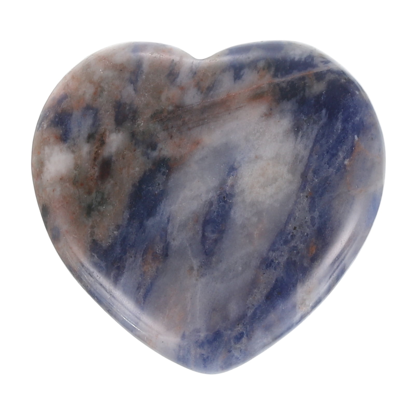 Uxcell Natural Heart Shaped Crystal Stone, 1.2 Inch Mini Polished Love ...
