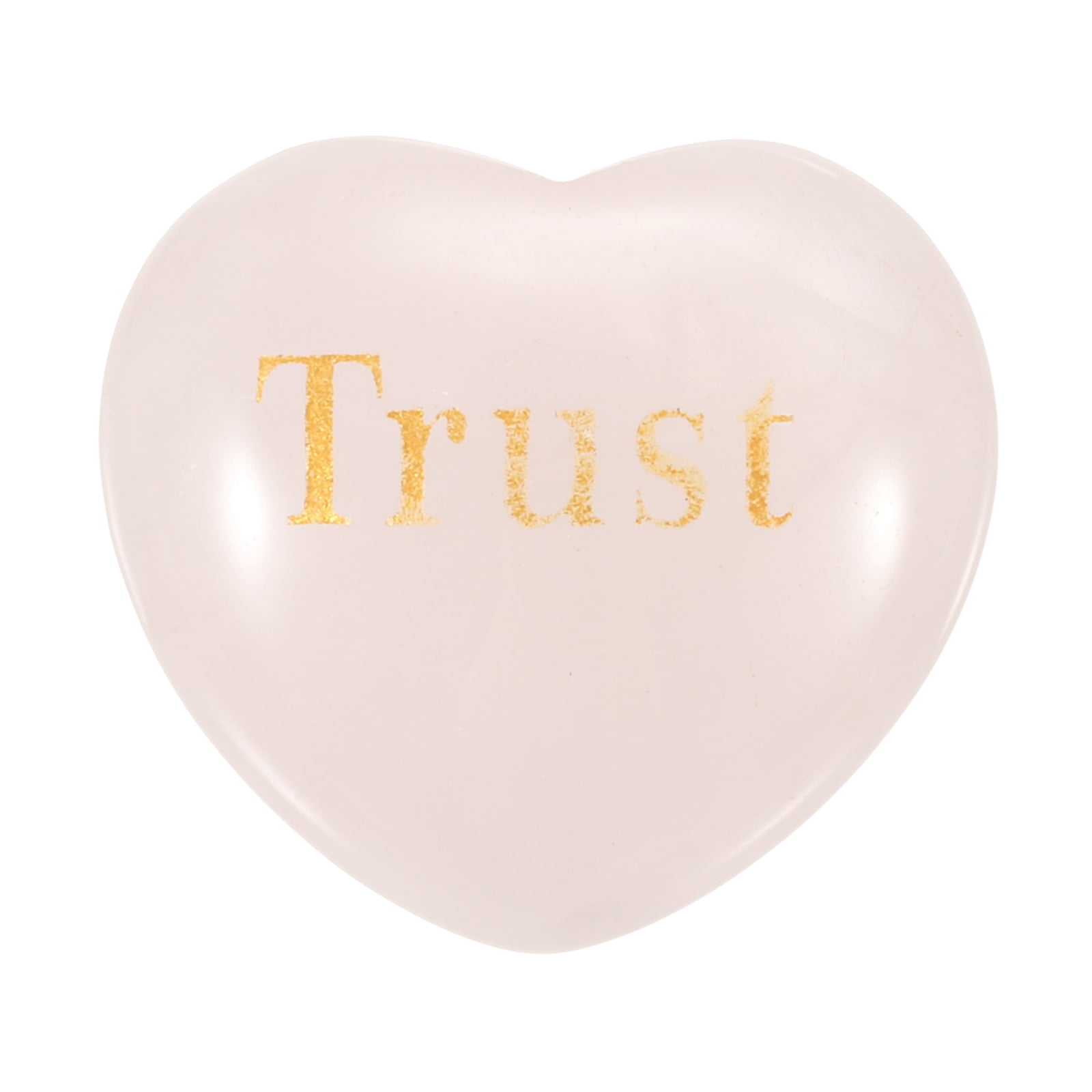 Uxcell Natural Heart Shaped Crystal Stone, 1.2" Love Worry Stone with ...