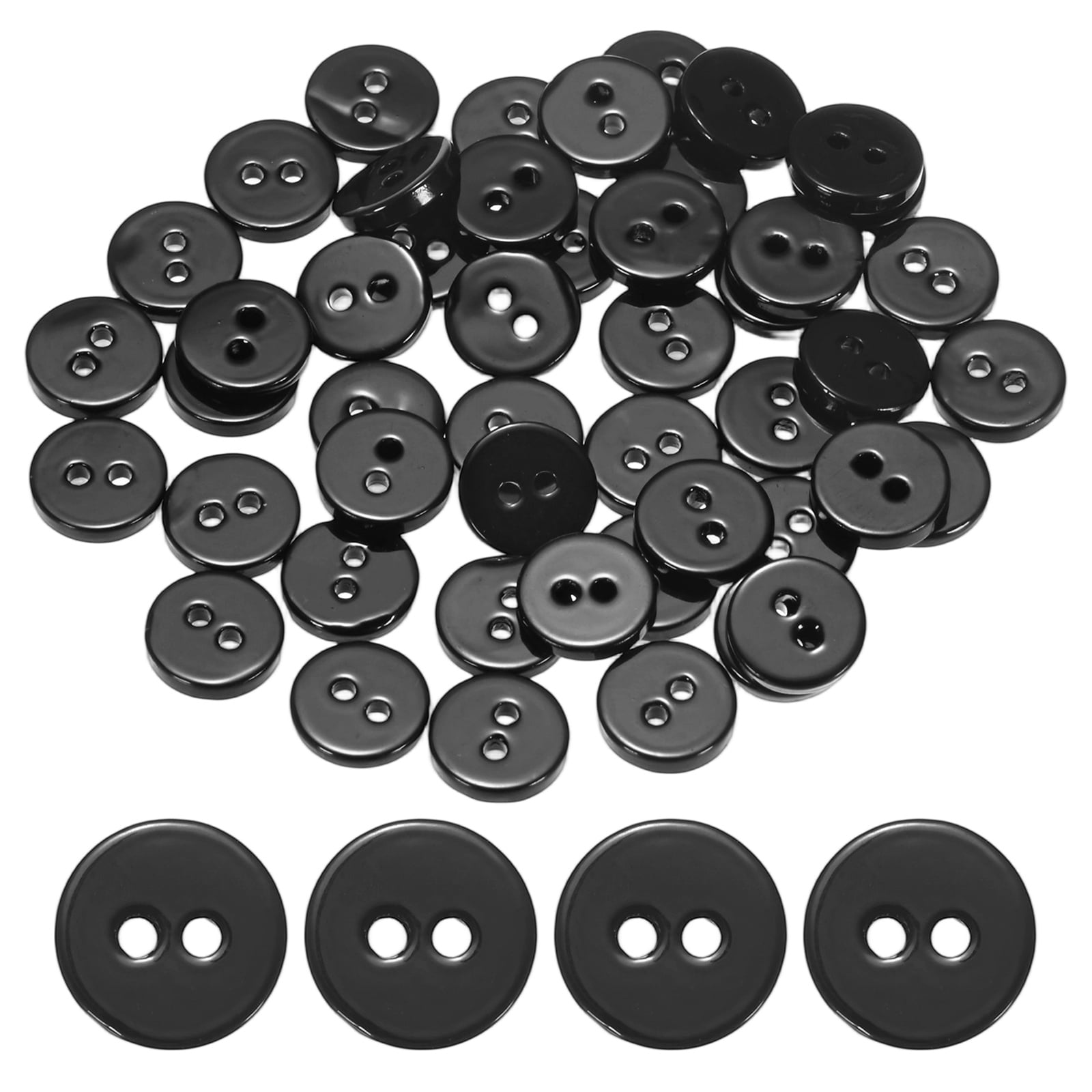 Uxcell Natural Shell Buttons [50pcs] - 10mm 2 Hole Mother of Pearl ...