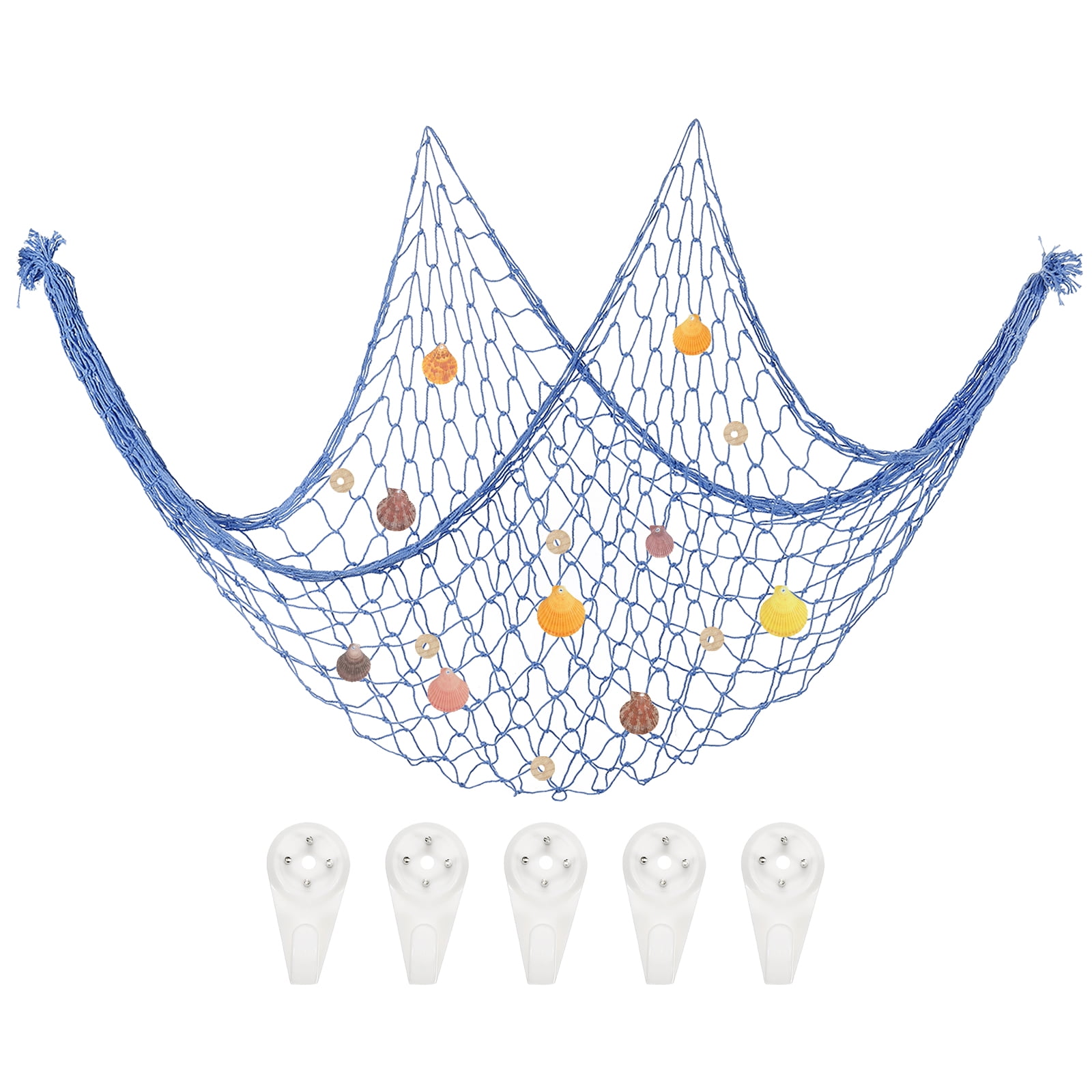 Uxcell Natural Shell Decorative Fishing Net 40"x80" Mediterranean Theme ...