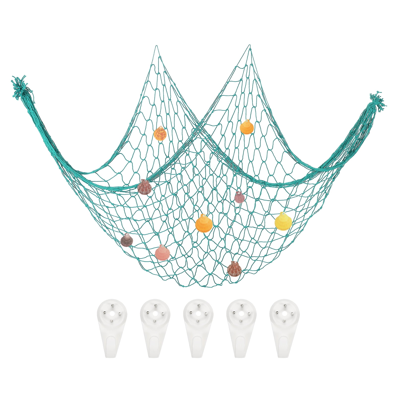 Uxcell Natural Shell Decorative Fishing Net 40"x80" Mediterranean Theme ...