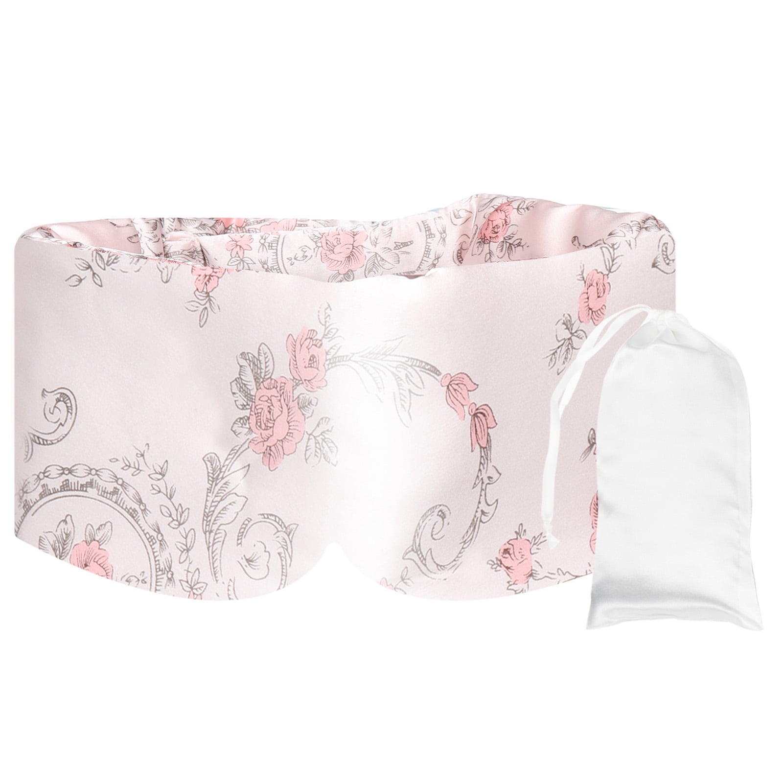 Uxcell Natural Silk Sleep Mask Adjustable Soft Eye Mask Cooling ...