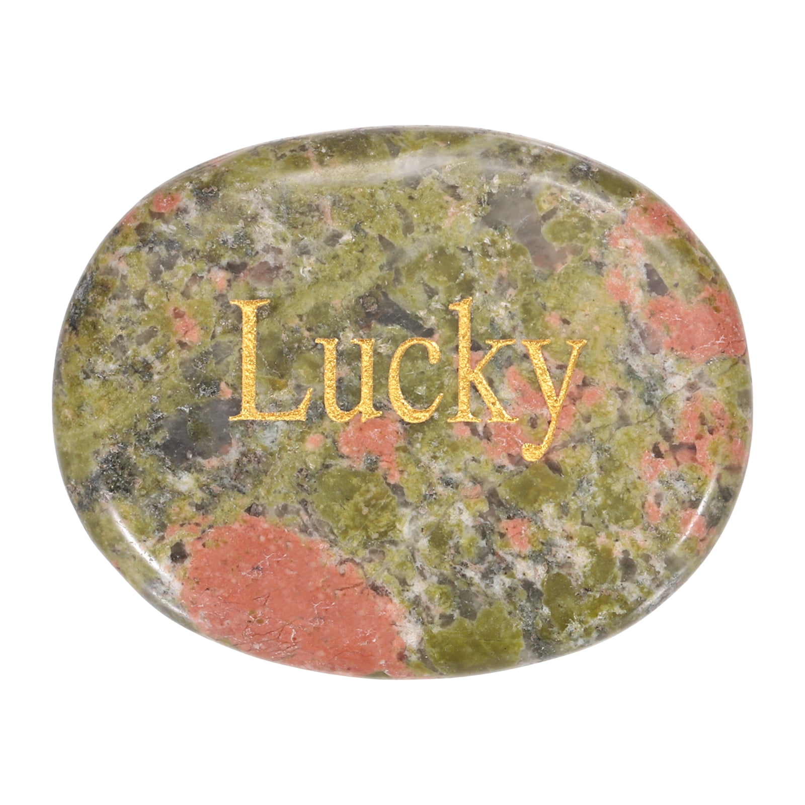 Uxcell Natural Thumb Worry Stone, 1.7"x1.3" Oval Crystal Stone with ...