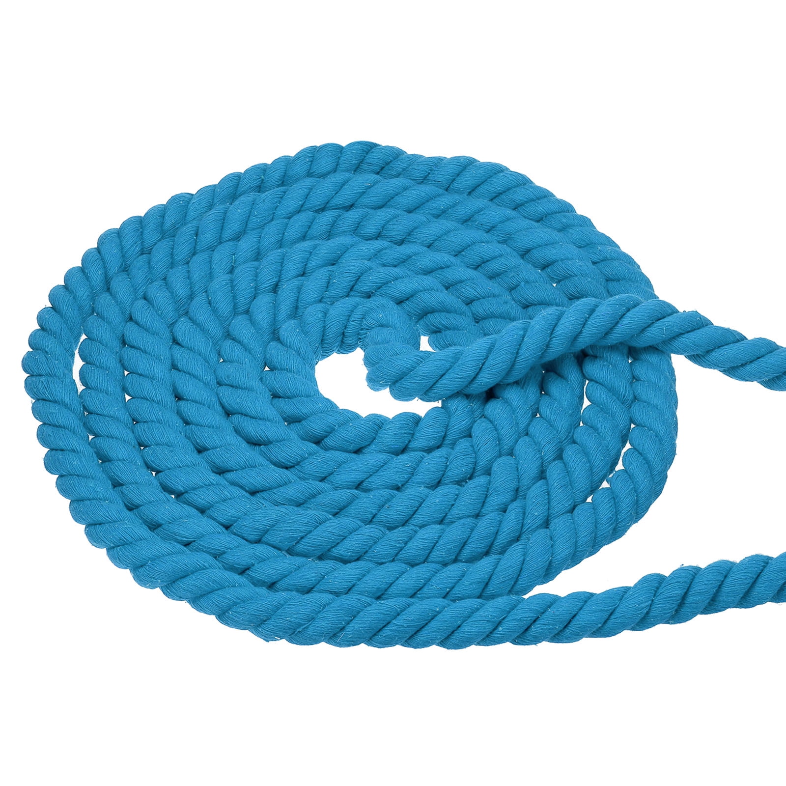 Uxcell Natural Twisted Cotton Rope 3/4 Inch x 25 Feet 3 Strand Soft ...