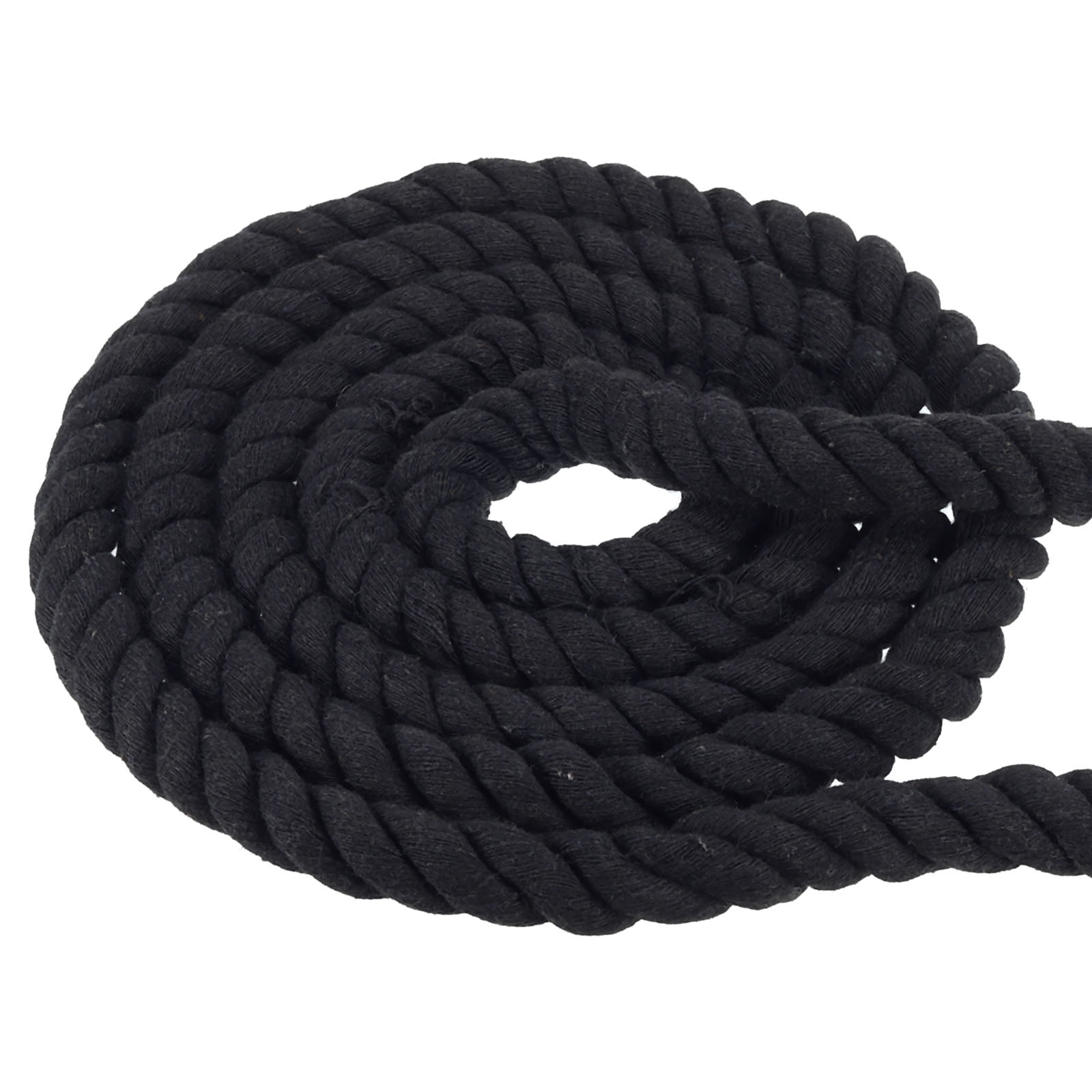 Uxcell Natural Twisted Cotton Rope 3/4 Inch x 49 Feet 3 Strand Tug of ...