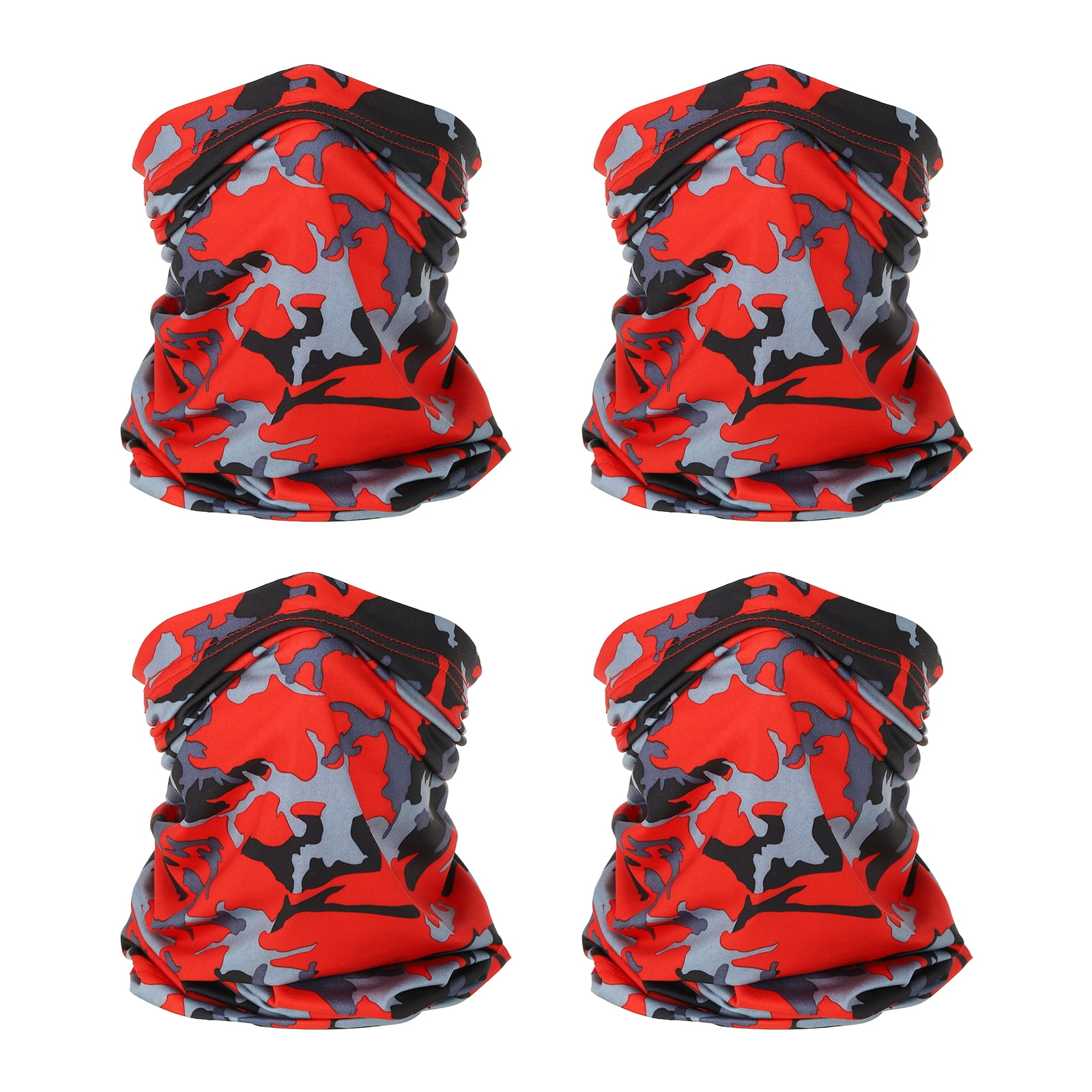 Uxcell Neck Gaiter, 4 Pack Breathable Cooling Face Cover Scarf for ...