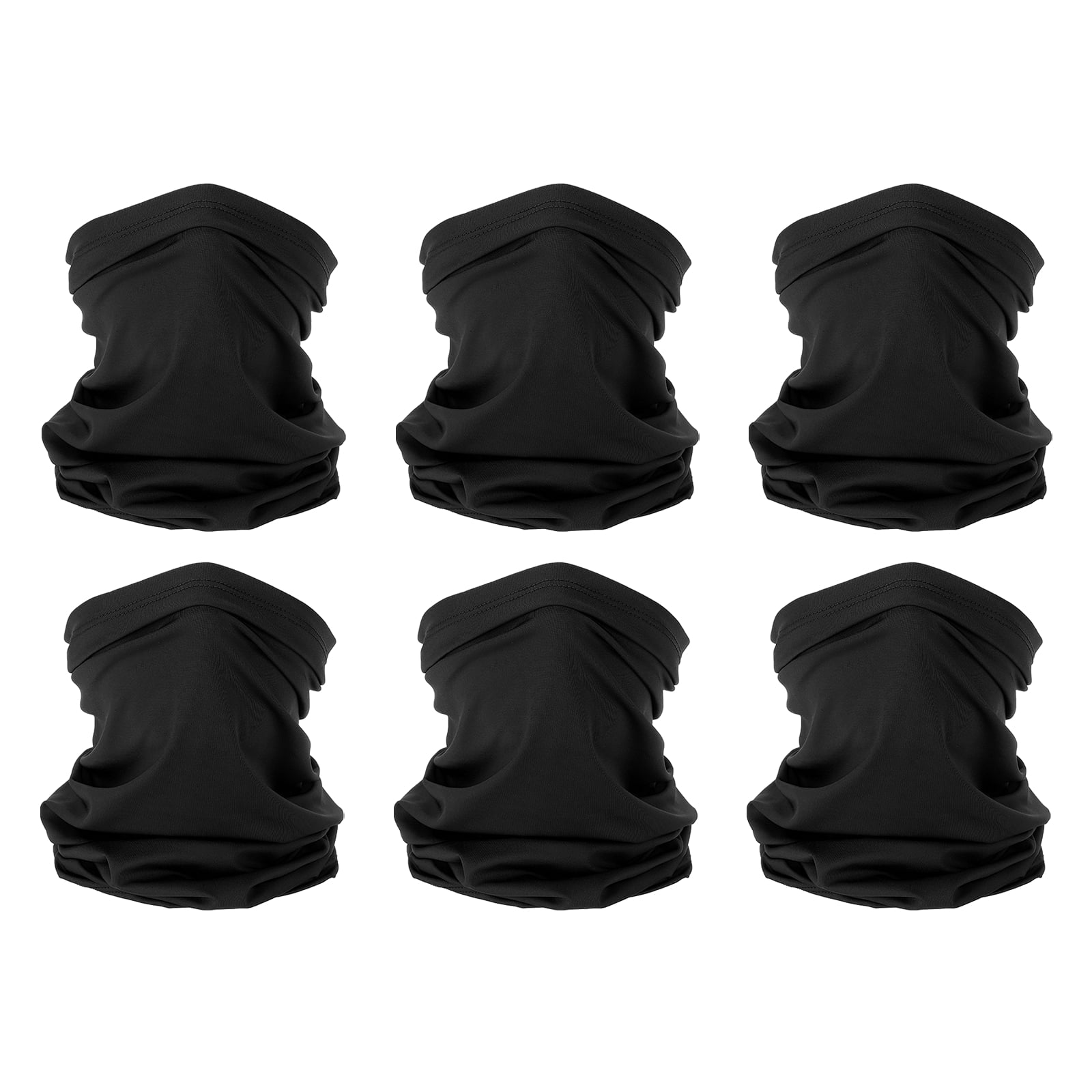 Uxcell Neck Gaiter, 6 Pack Breathable Cooling Face Cover Scarf for ...