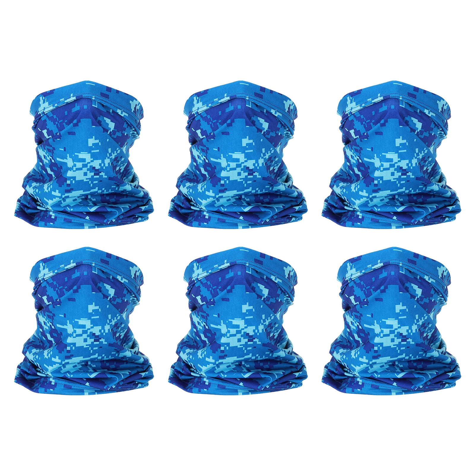 Uxcell Neck Gaiter, 6 Pack Breathable Cooling Face Cover Scarf for ...