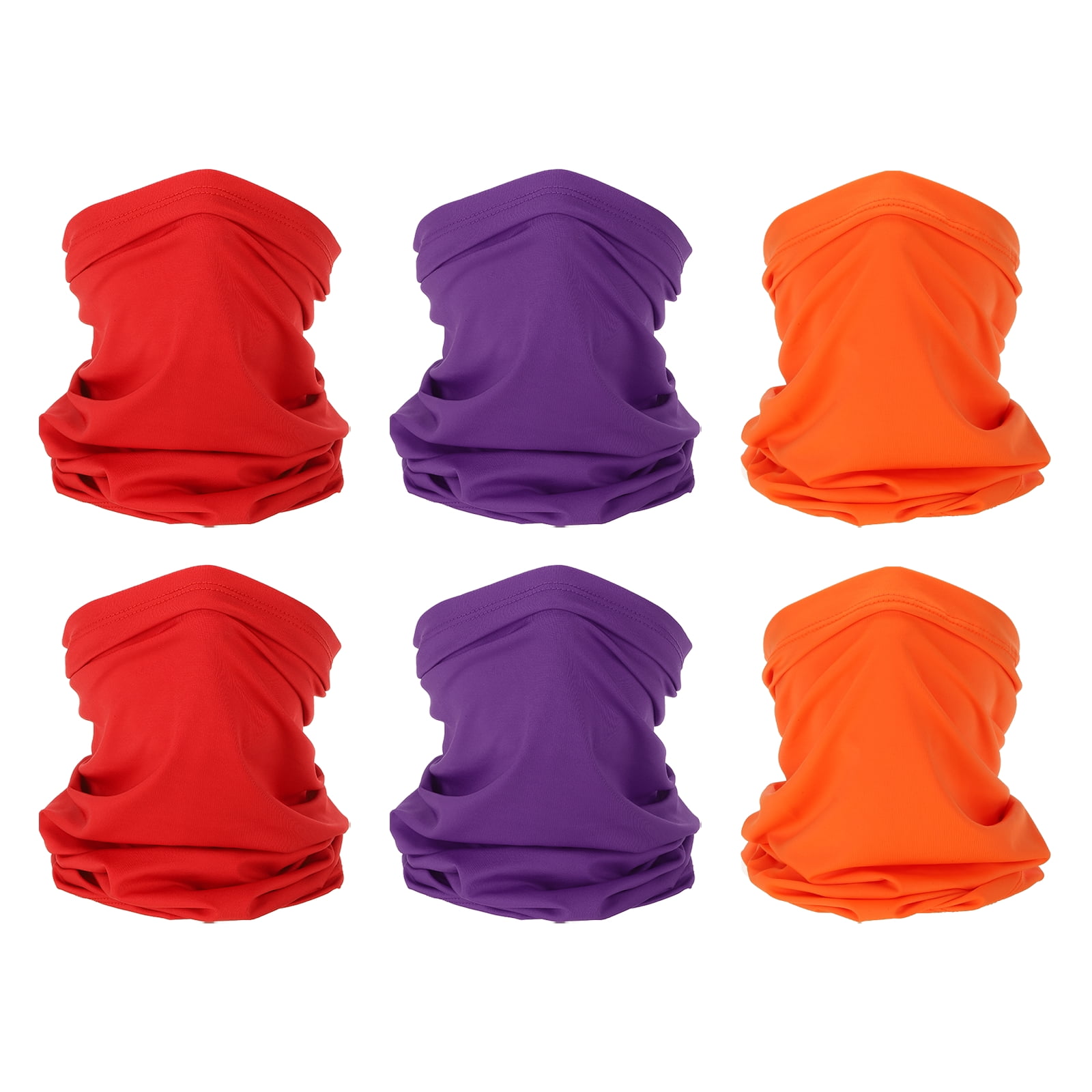 Uxcell Neck Gaiter, 6 Pack Breathable Cooling Face Cover Scarf for ...