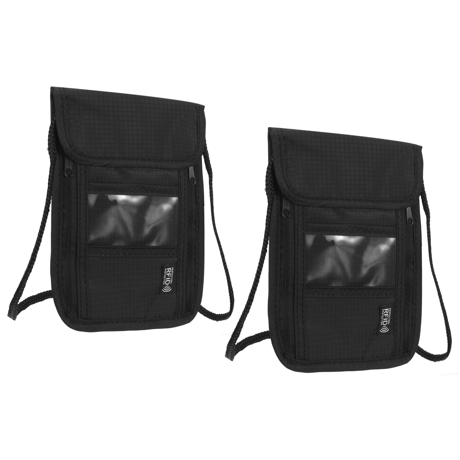 Uxcell Neck Wallet Travel Pouch, Passport Holder RFID Blocking Neck ...