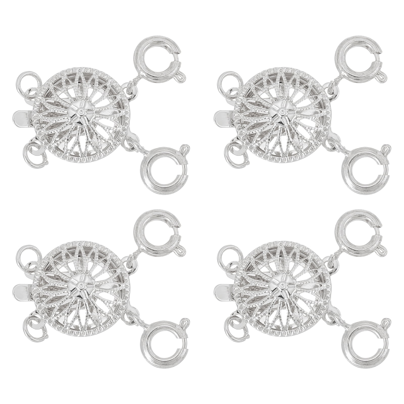 Uxcell Necklace Layering Clasp 4Pack 2 Stands Slide Jewelry Lock Clasp ...