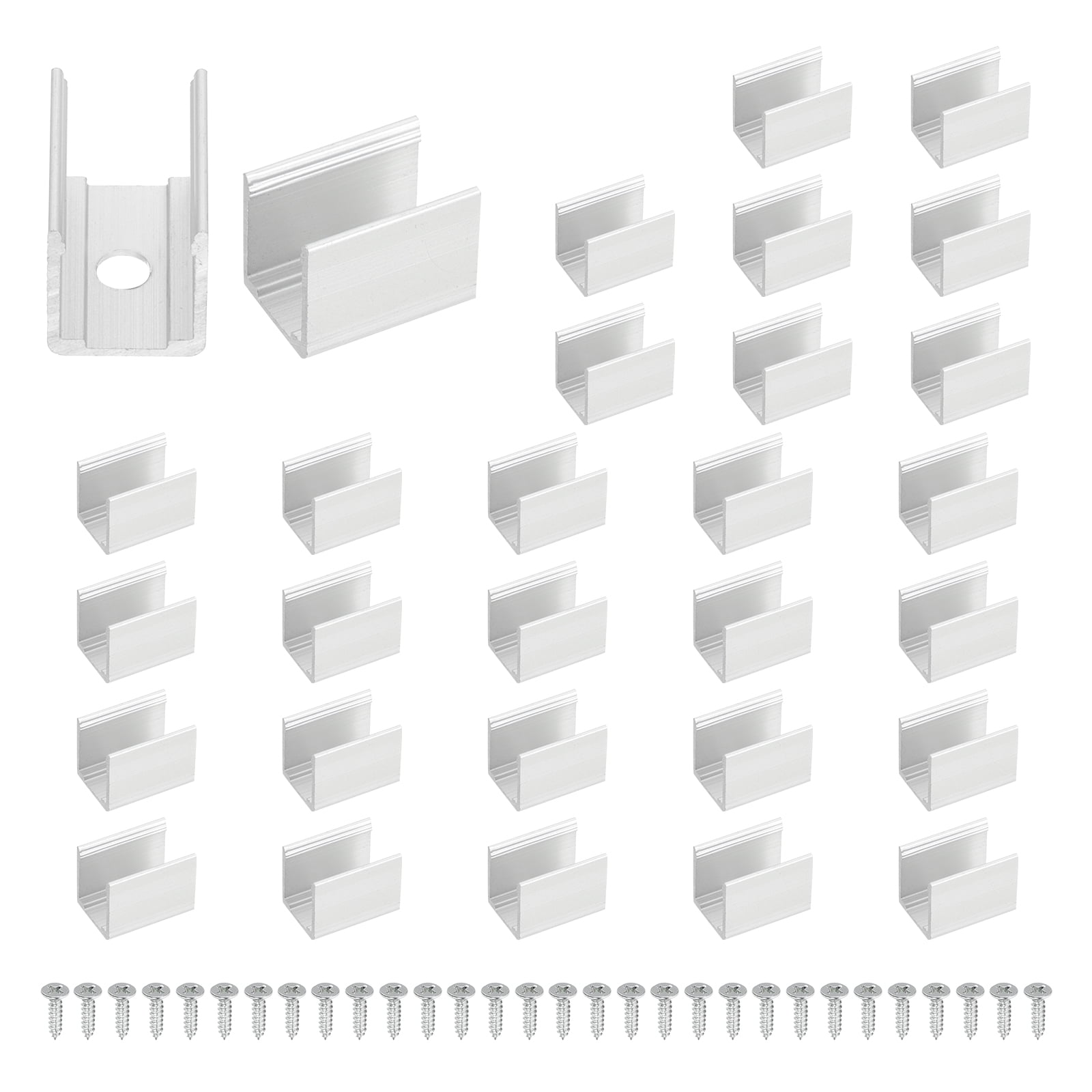 Uxcell Neon Rope Light Mounting Brackets, 30 Pcs Neon LED Lights ...