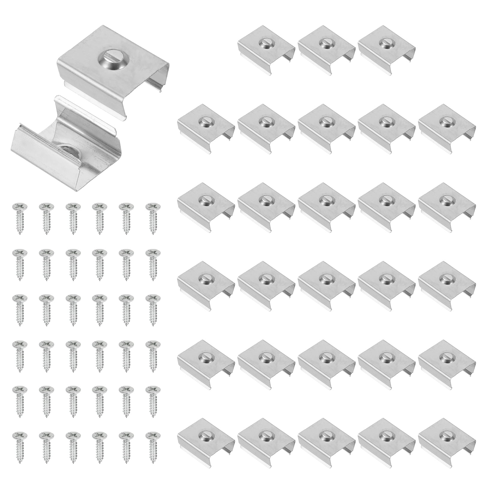 Uxcell Neon Rope Light Mounting Brackets, 30 Pcs Neon LED Lights ...