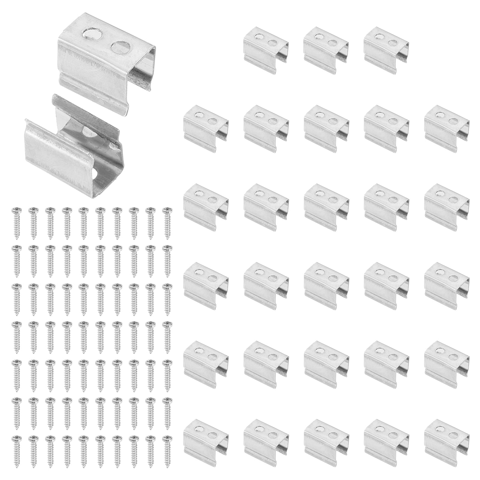Uxcell Neon Rope Light Mounting Brackets, 30 Pcs Neon LED Lights ...