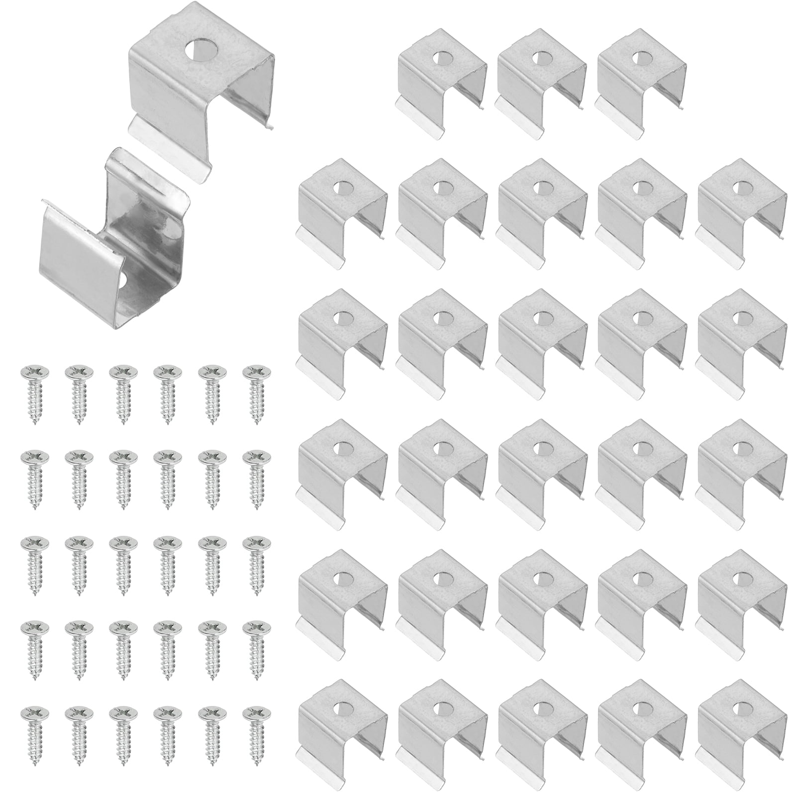 Uxcell Neon Rope Light Mounting Brackets, 30 Pcs Neon LED Lights ...