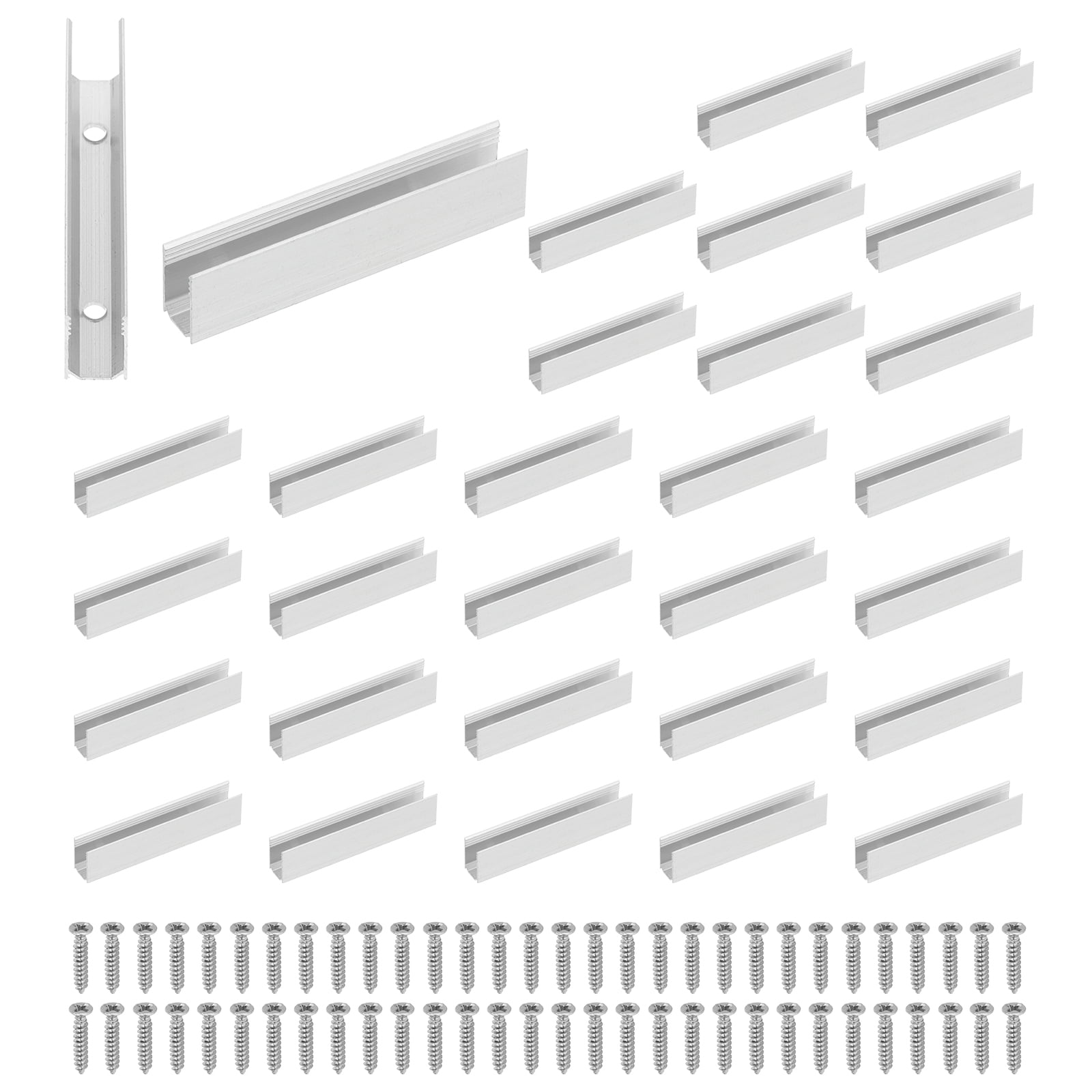 Uxcell Neon Rope Light Mounting Brackets, 50 Pcs Neon LED Lights ...