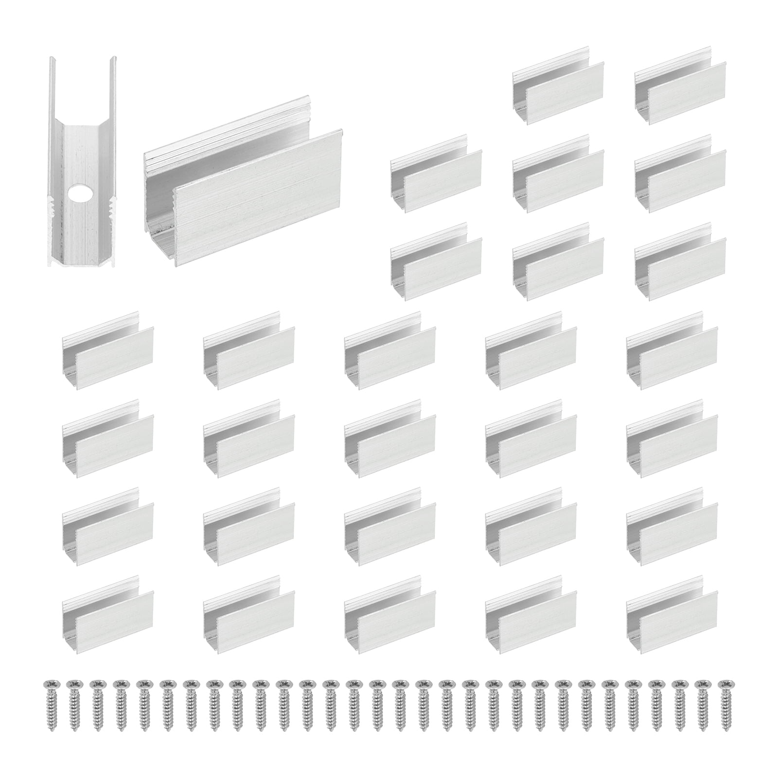 Uxcell Neon Rope Light Mounting Brackets, 50 Pcs Neon LED Lights ...