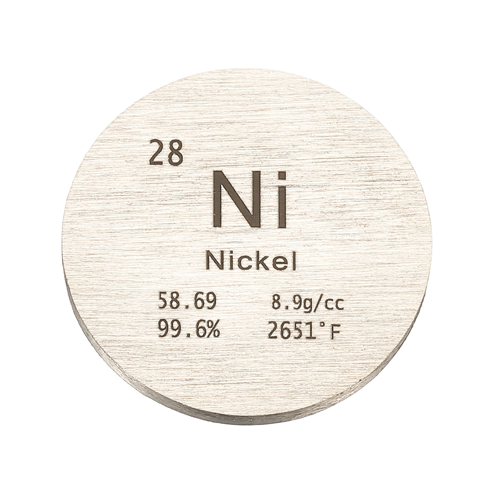 Uxcell Nickel Disc, 1 inch Ni Density Circle Sheets Plates High Density ...