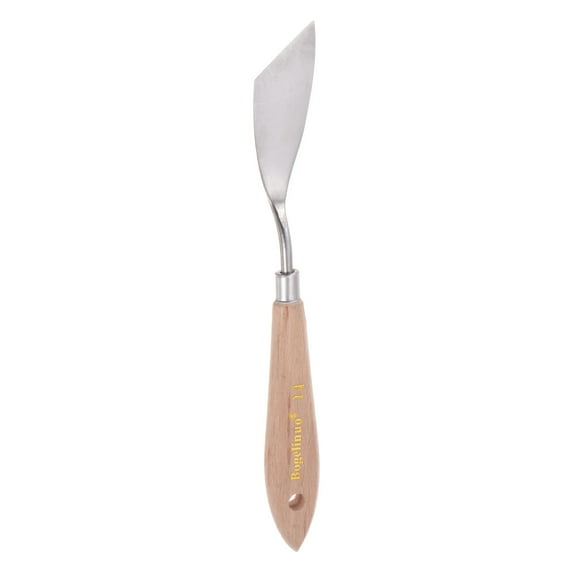 Uxcell No.14 Painting Palette Knife Stainless Steel Slant Spatula ...